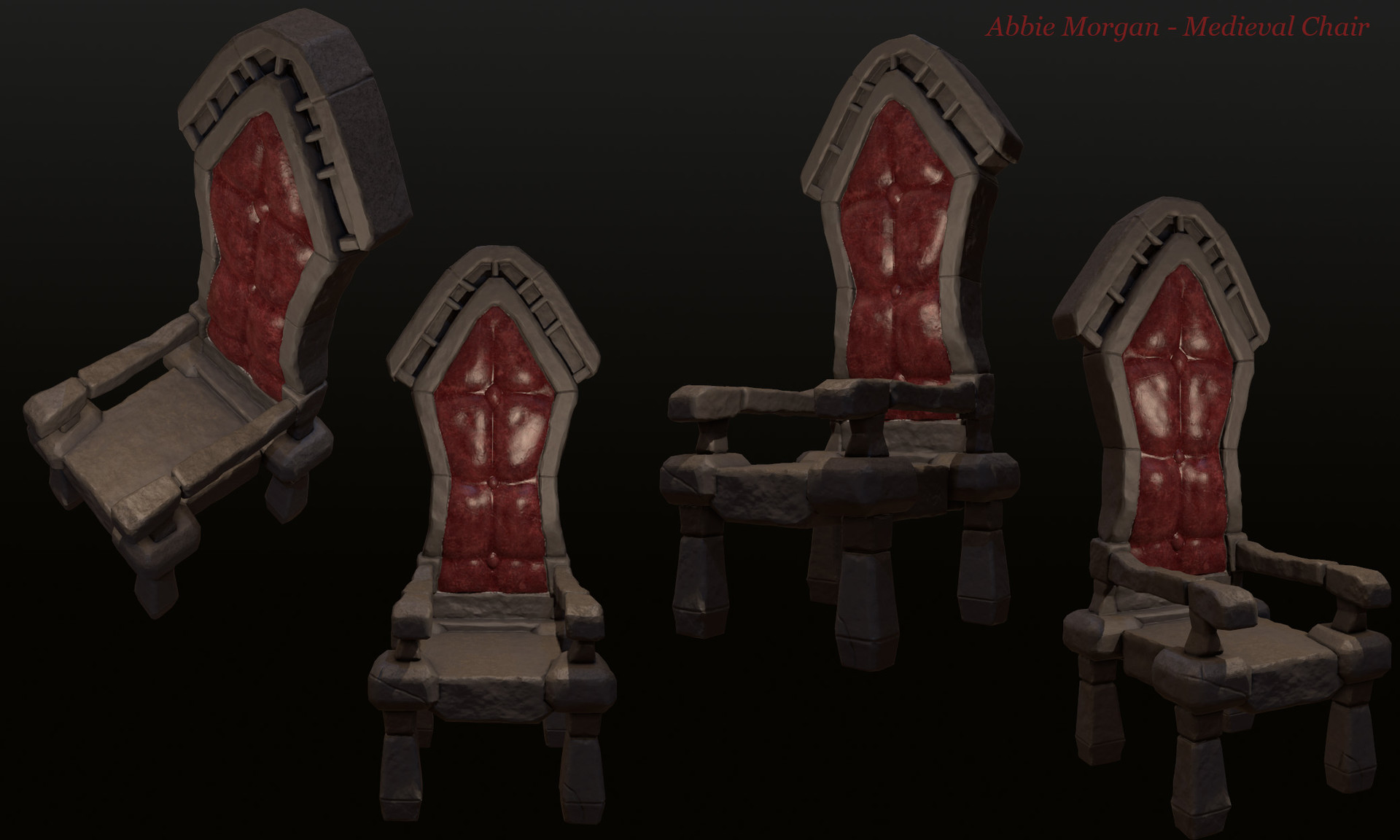 ArtStation - Medieval Chair