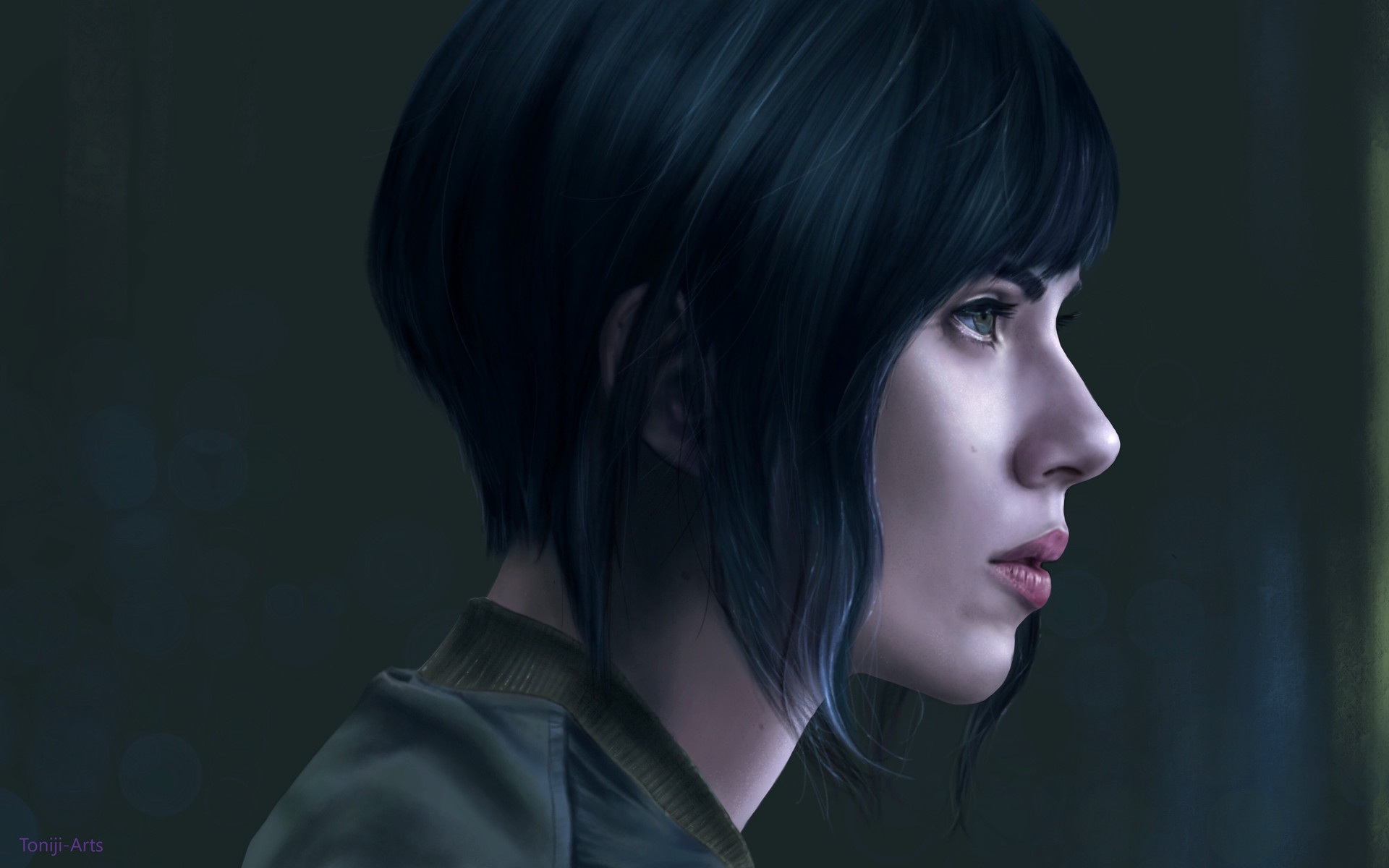 ArtStation - Ghost in the Shell Drawing