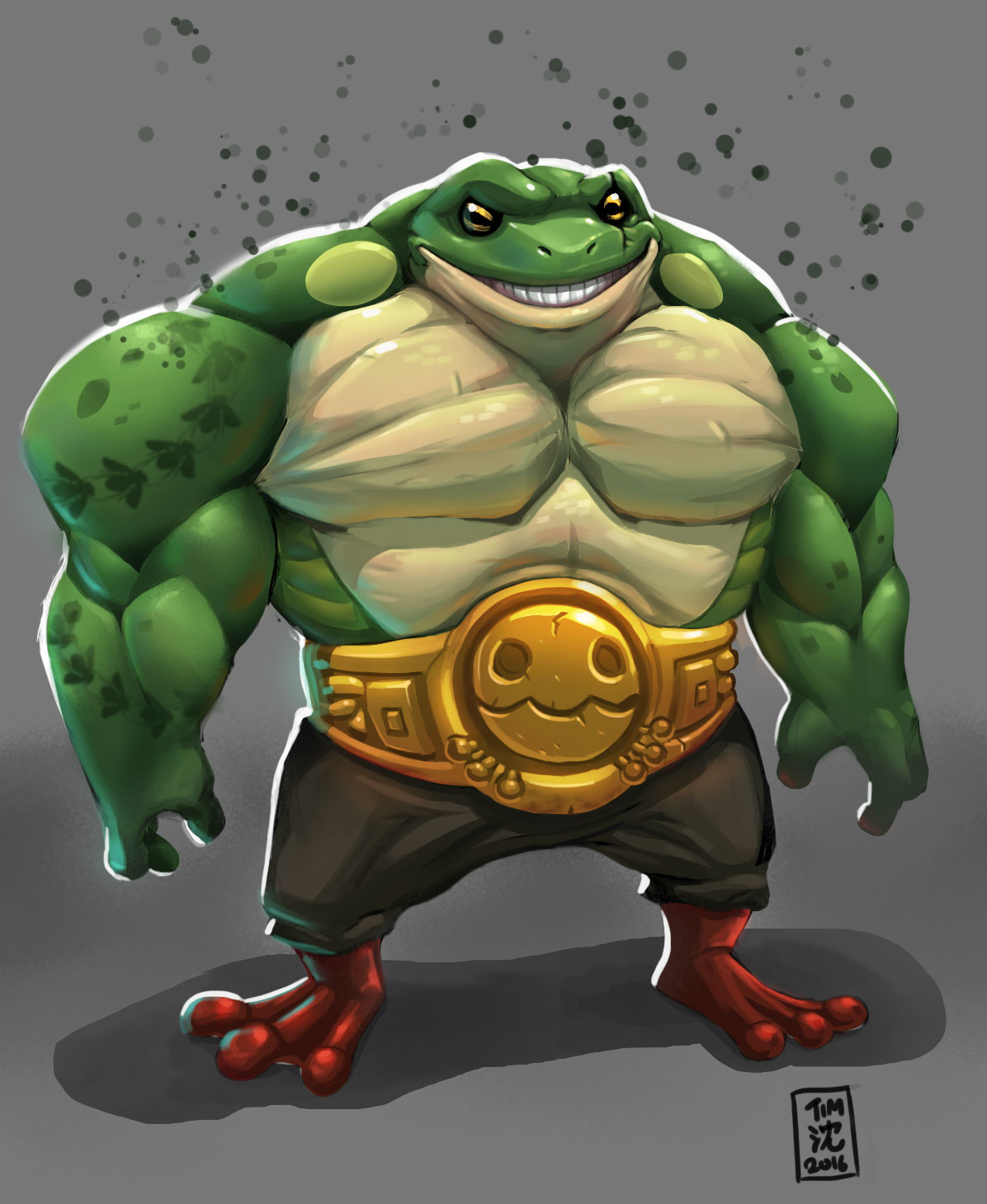ArtStation - Frog Wrestler