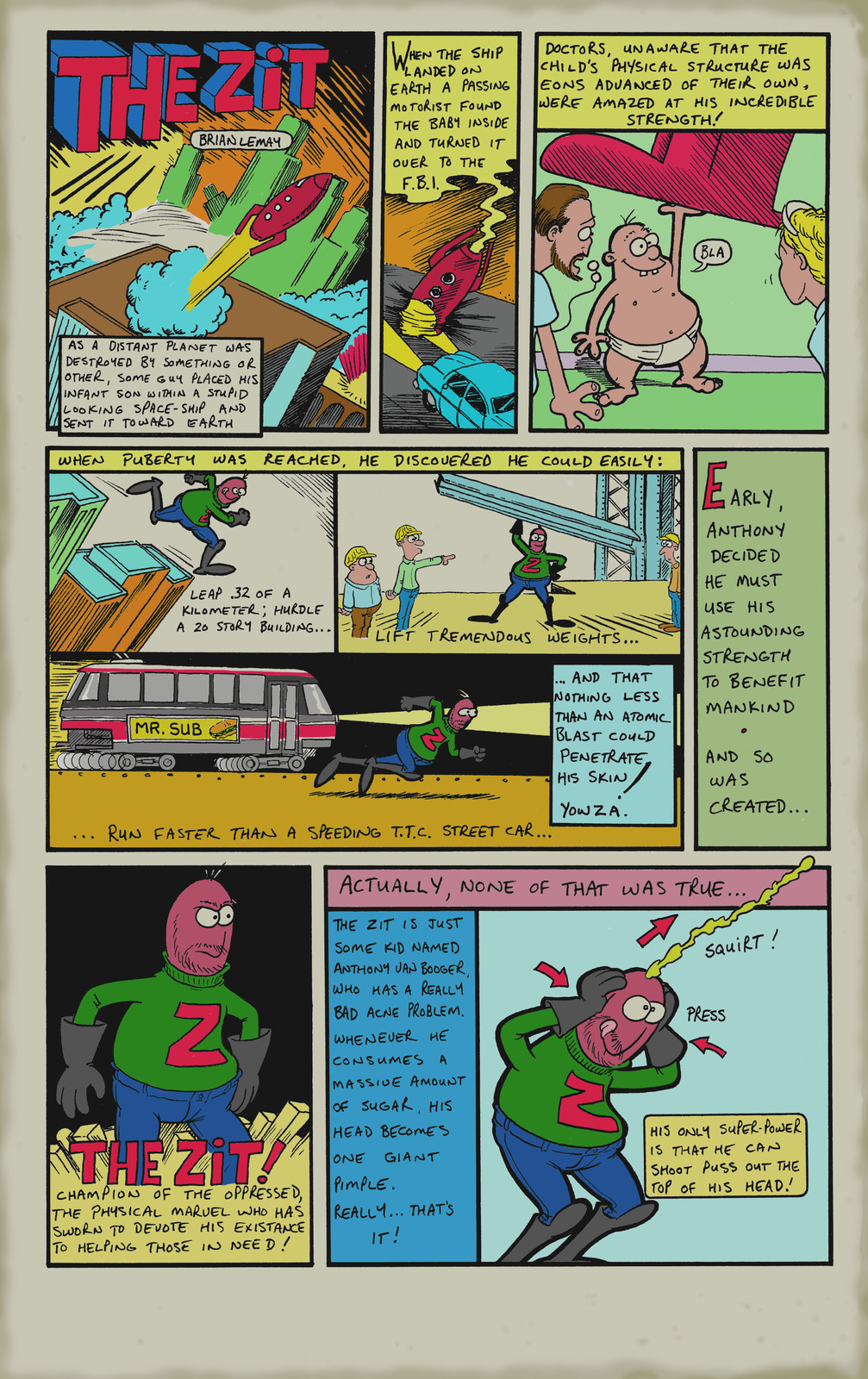 Brian Lemay - The Zit Comics