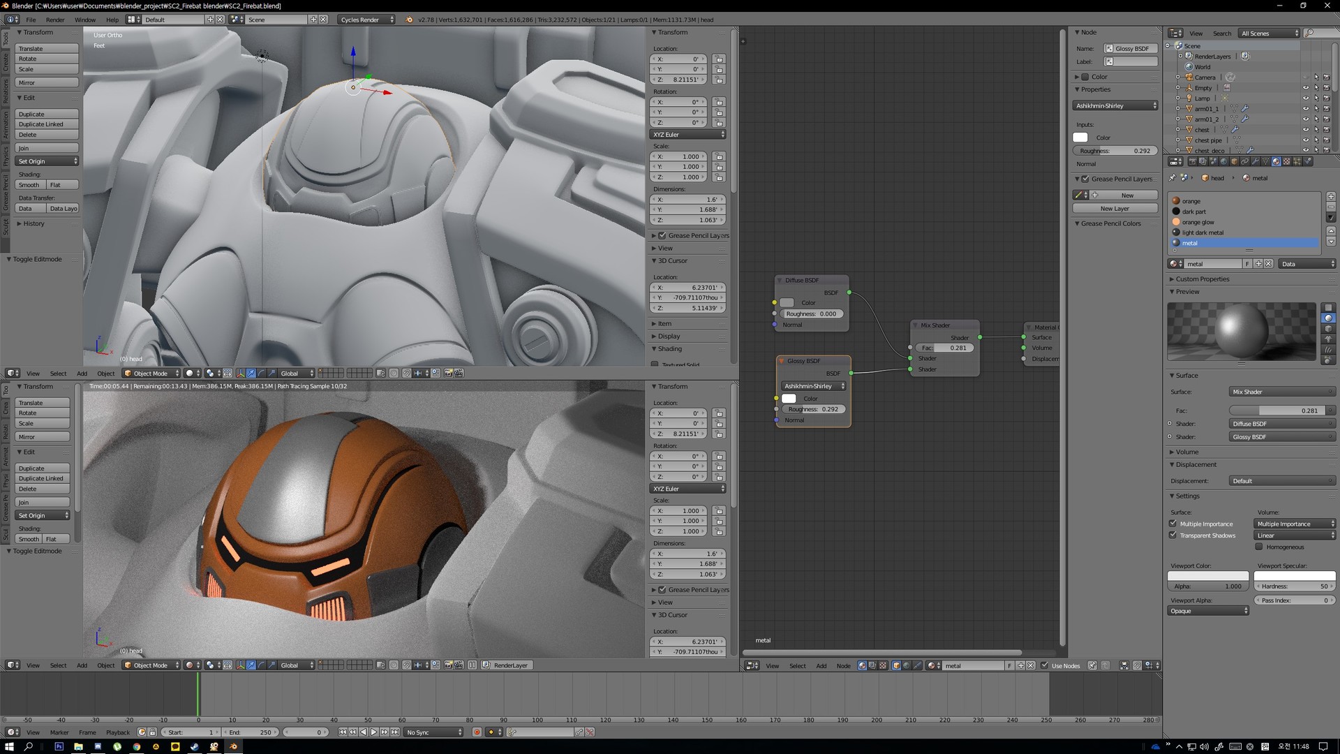 Sanghyeon Moon - Starcraft 2 - Firebat 3D model