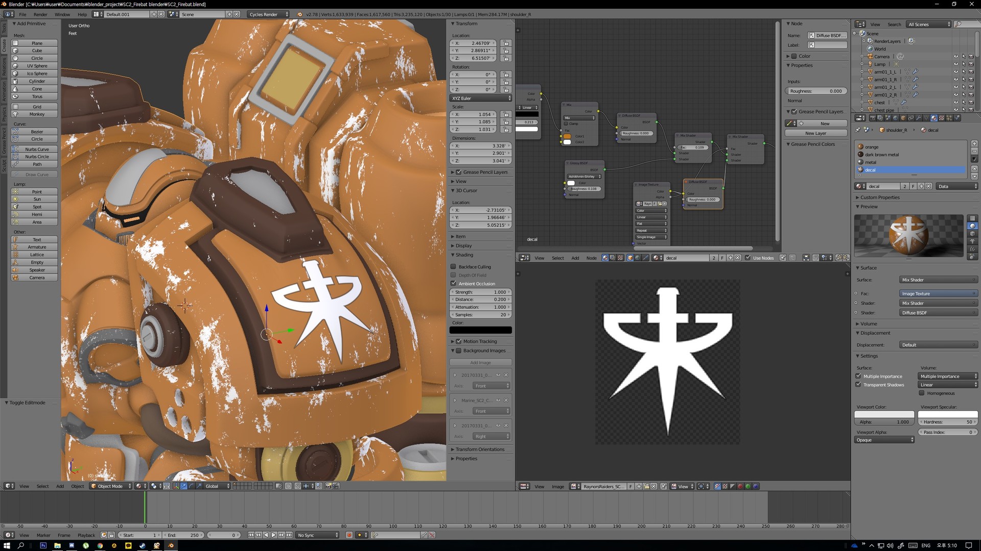 Sanghyeon Moon - Starcraft 2 - Firebat 3D model