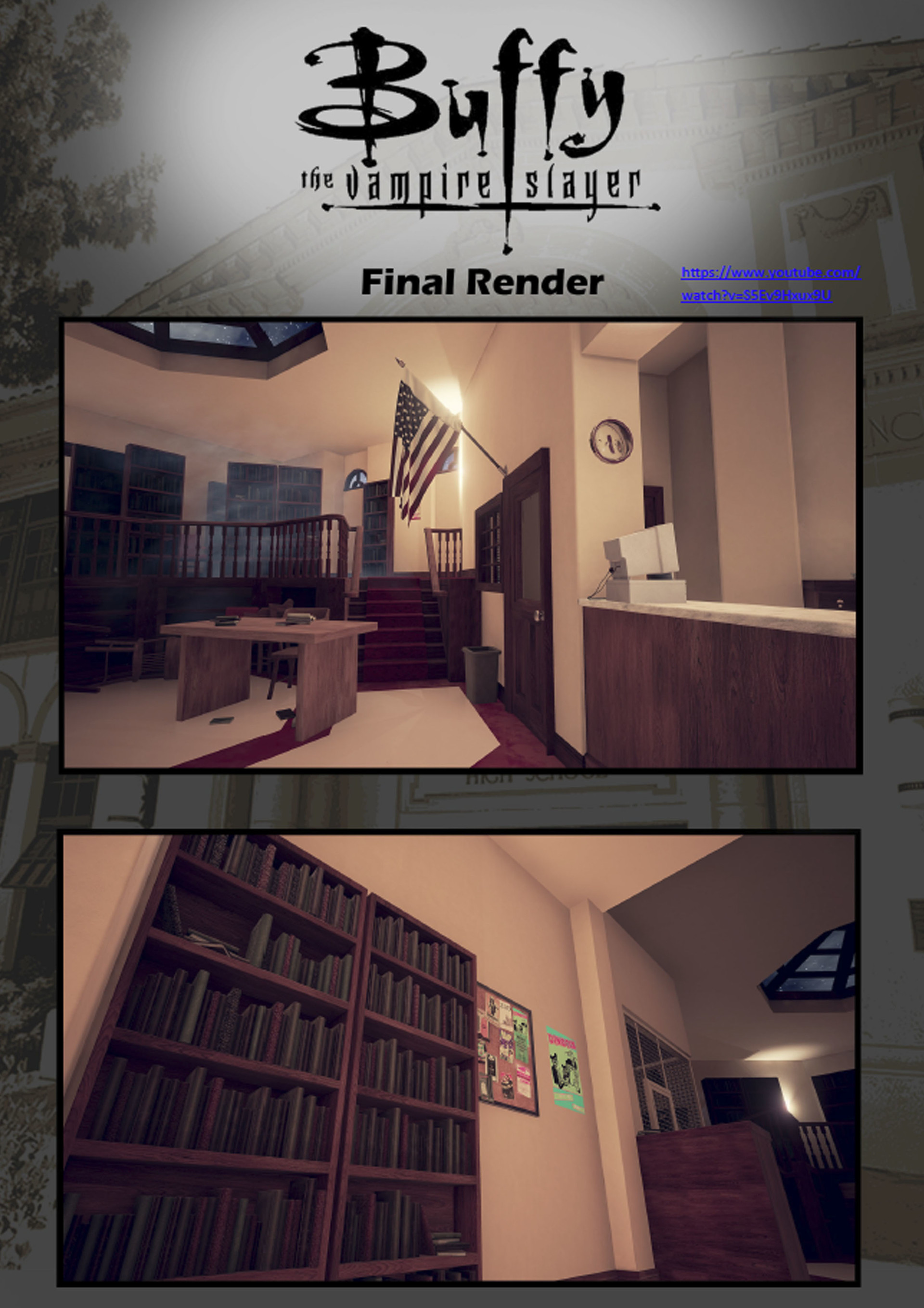 Jaime Ward - Buffy the Vampire Slayer- Library Environment