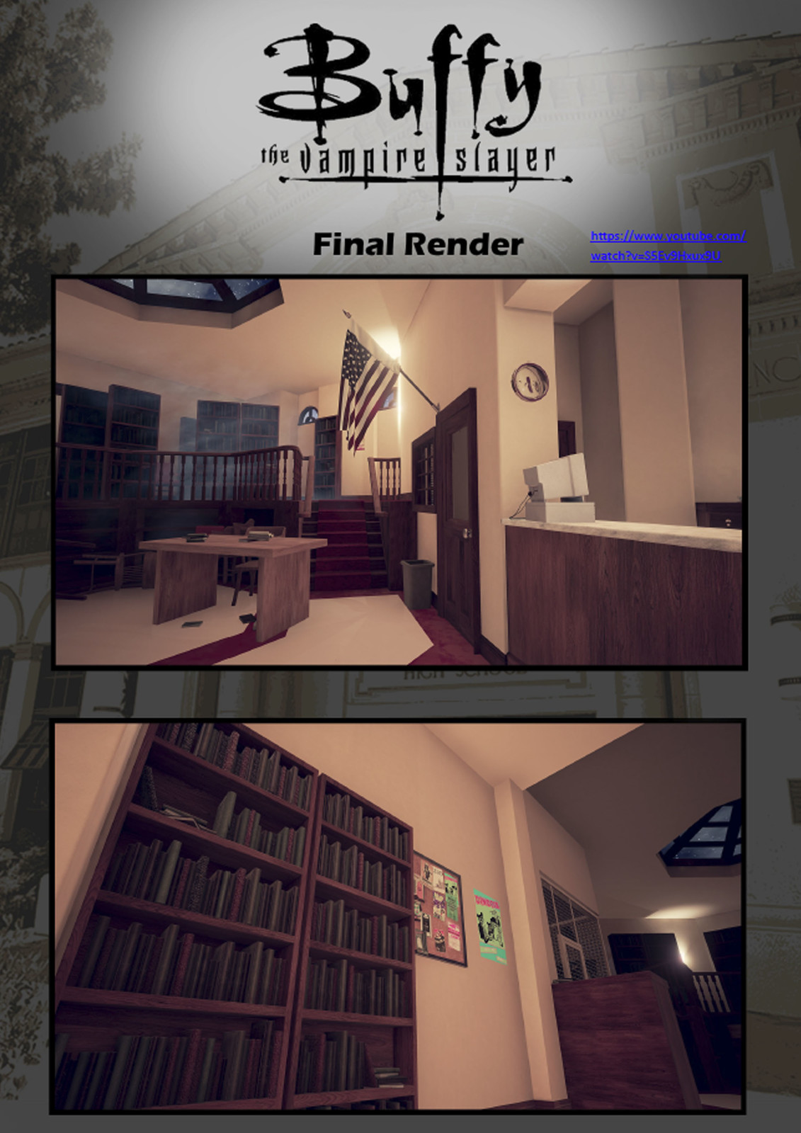 Jaime Ward - Buffy the Vampire Slayer- Library Environment