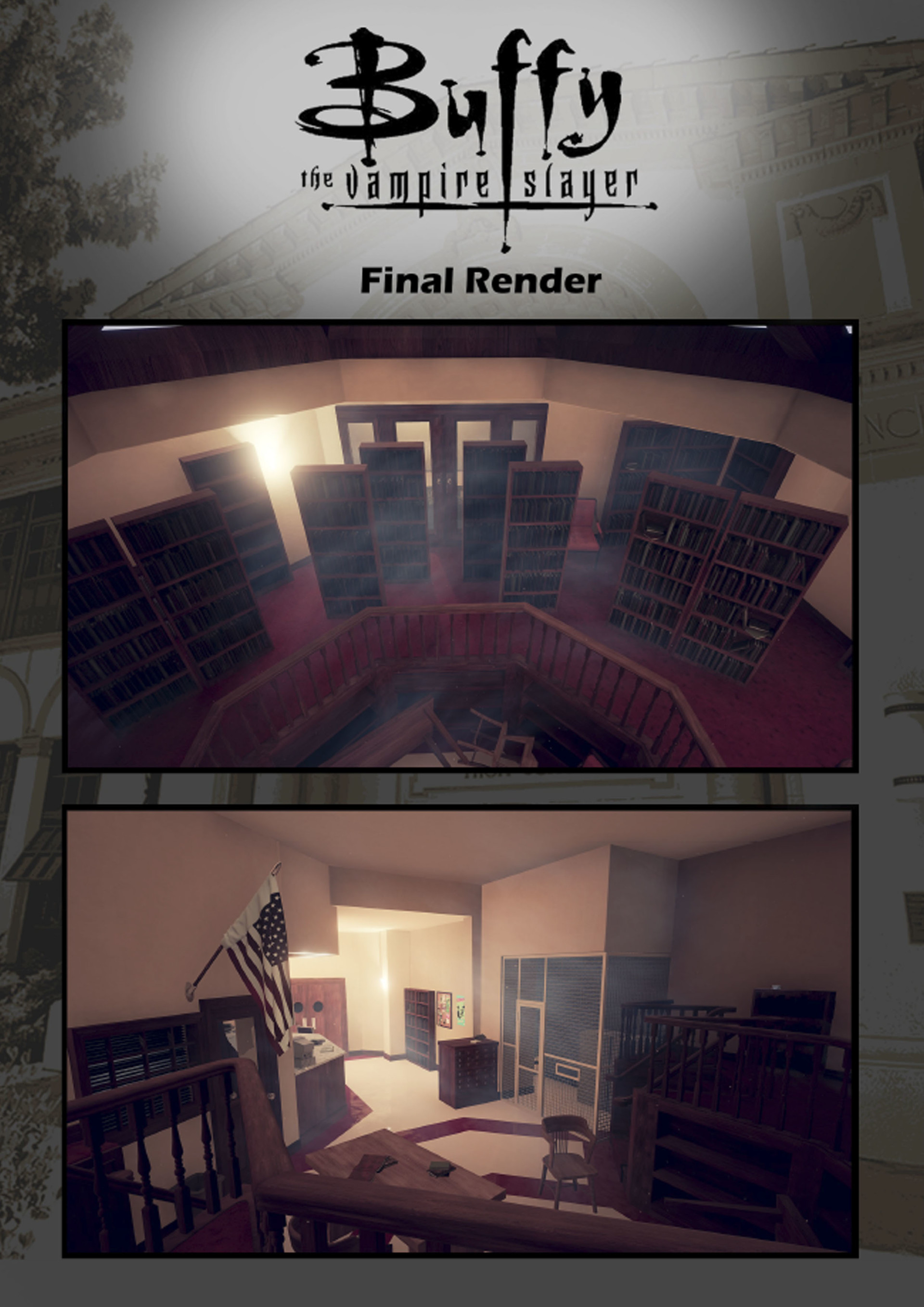 Jaime Ward - Buffy the Vampire Slayer- Library Environment