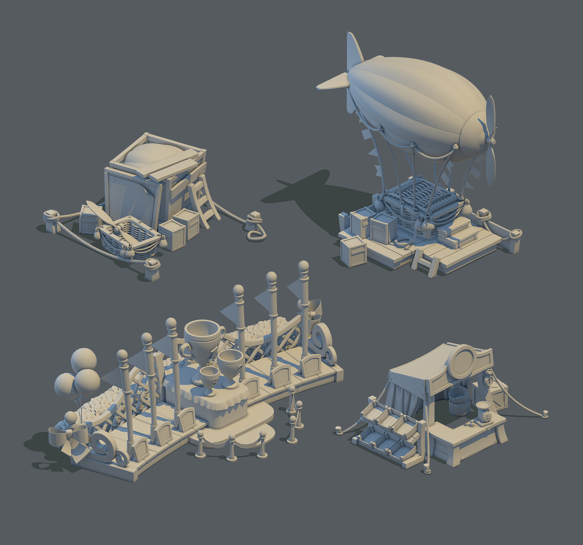 ArtStation - 3d modeling for the farm game