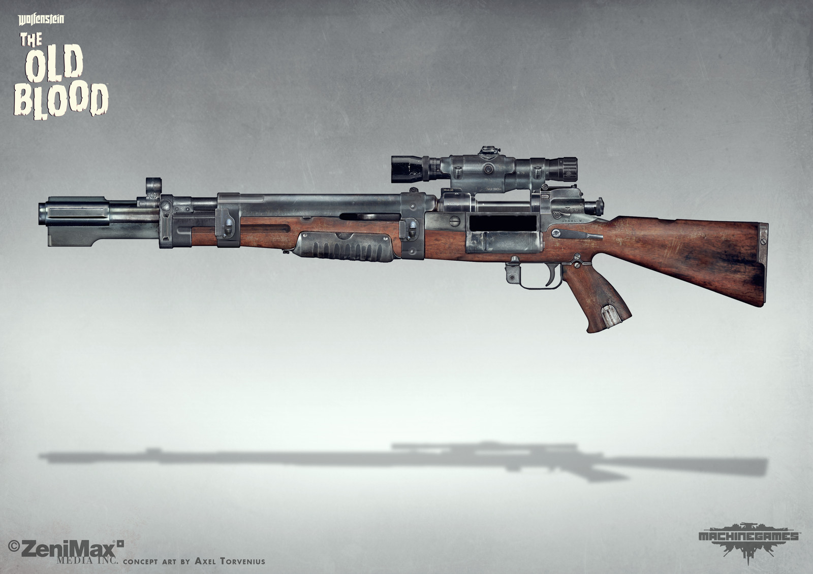 Axel Torvenius - Concept art Wolfenstein The Old Blood - Bombenschuss.