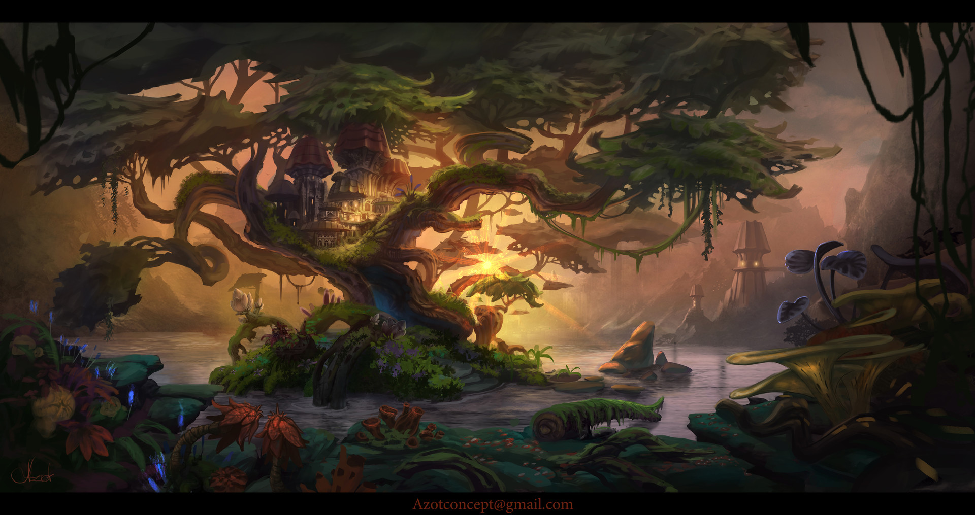 ArtStation - Temple on the Tree