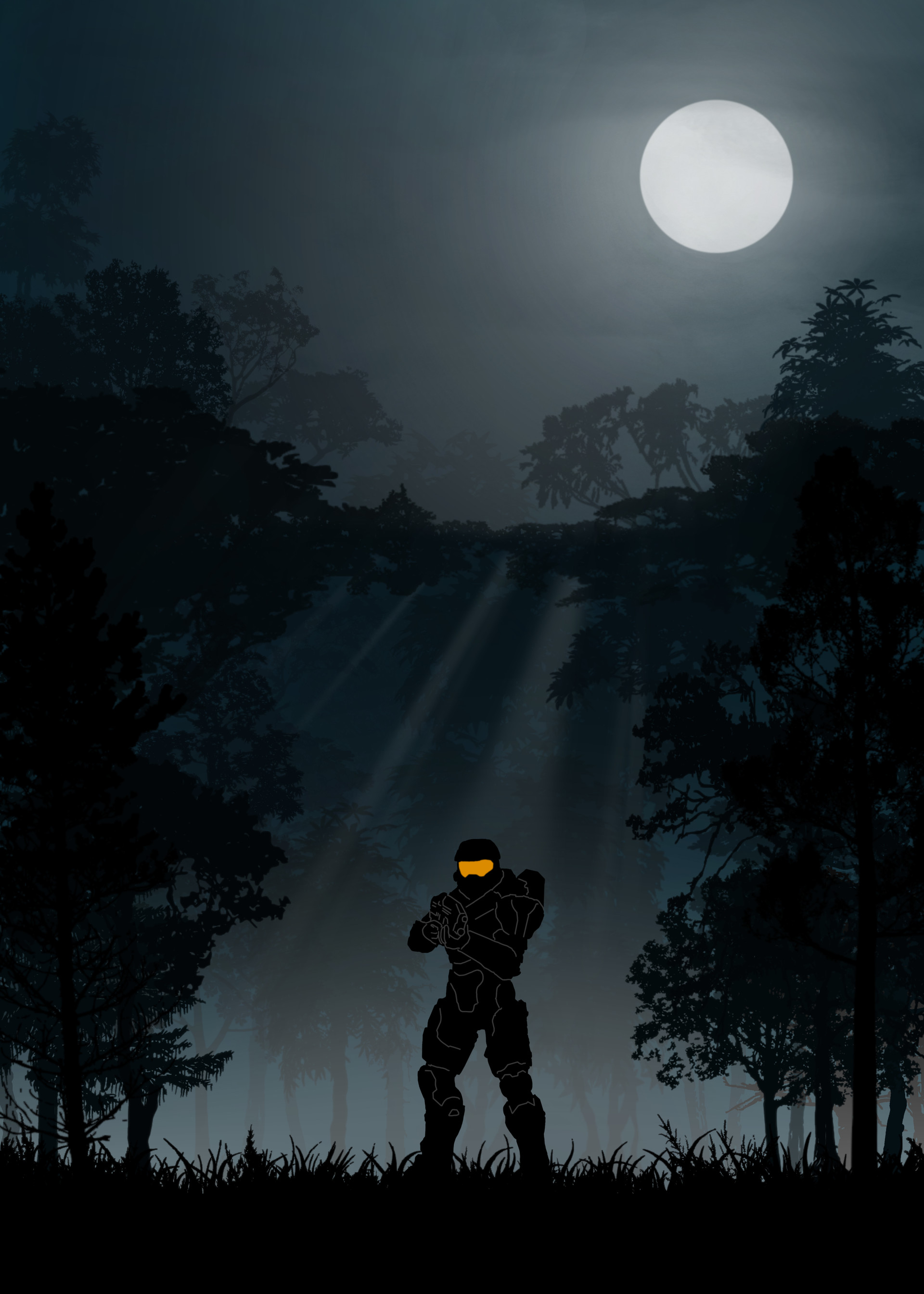 ArtStation - Warriors Landsacpes Serries | Halo