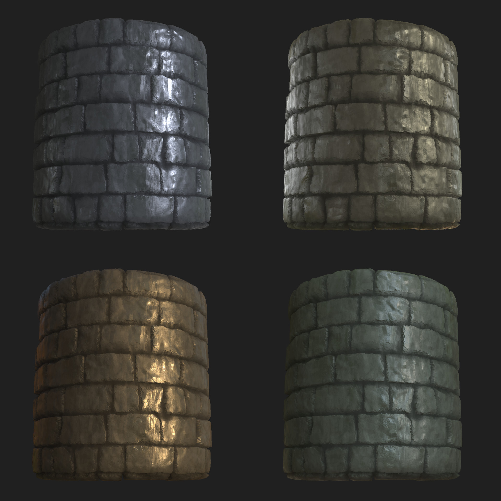 ArtStation - Substance Study - Dark Souls 3 Bricks