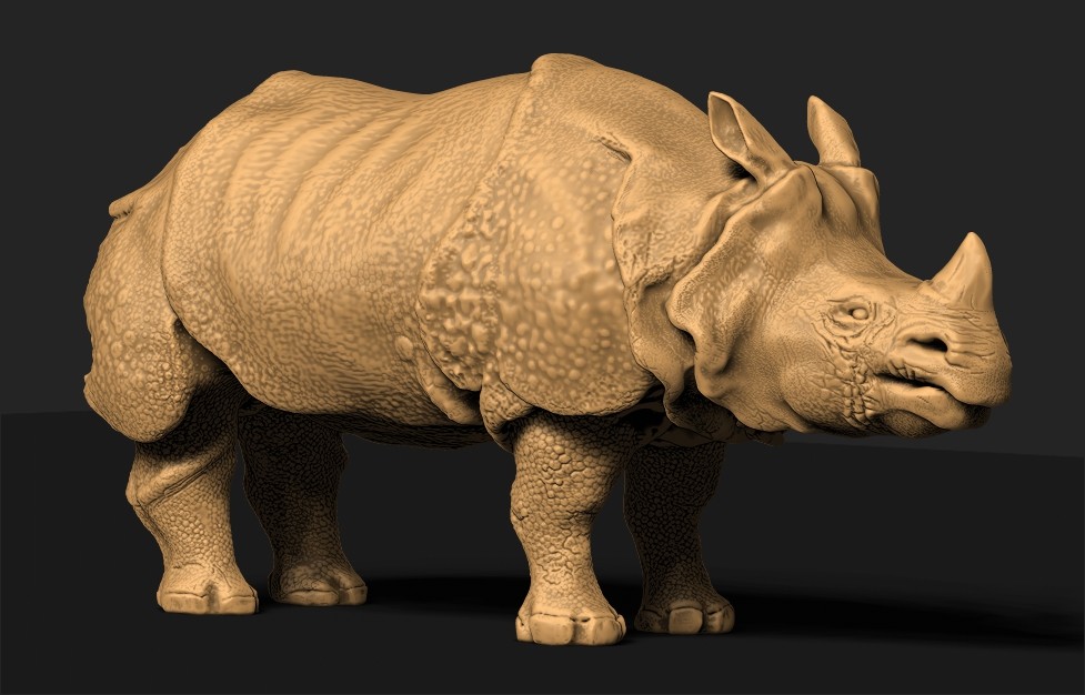 ArtStation - Javan Rhinoceros