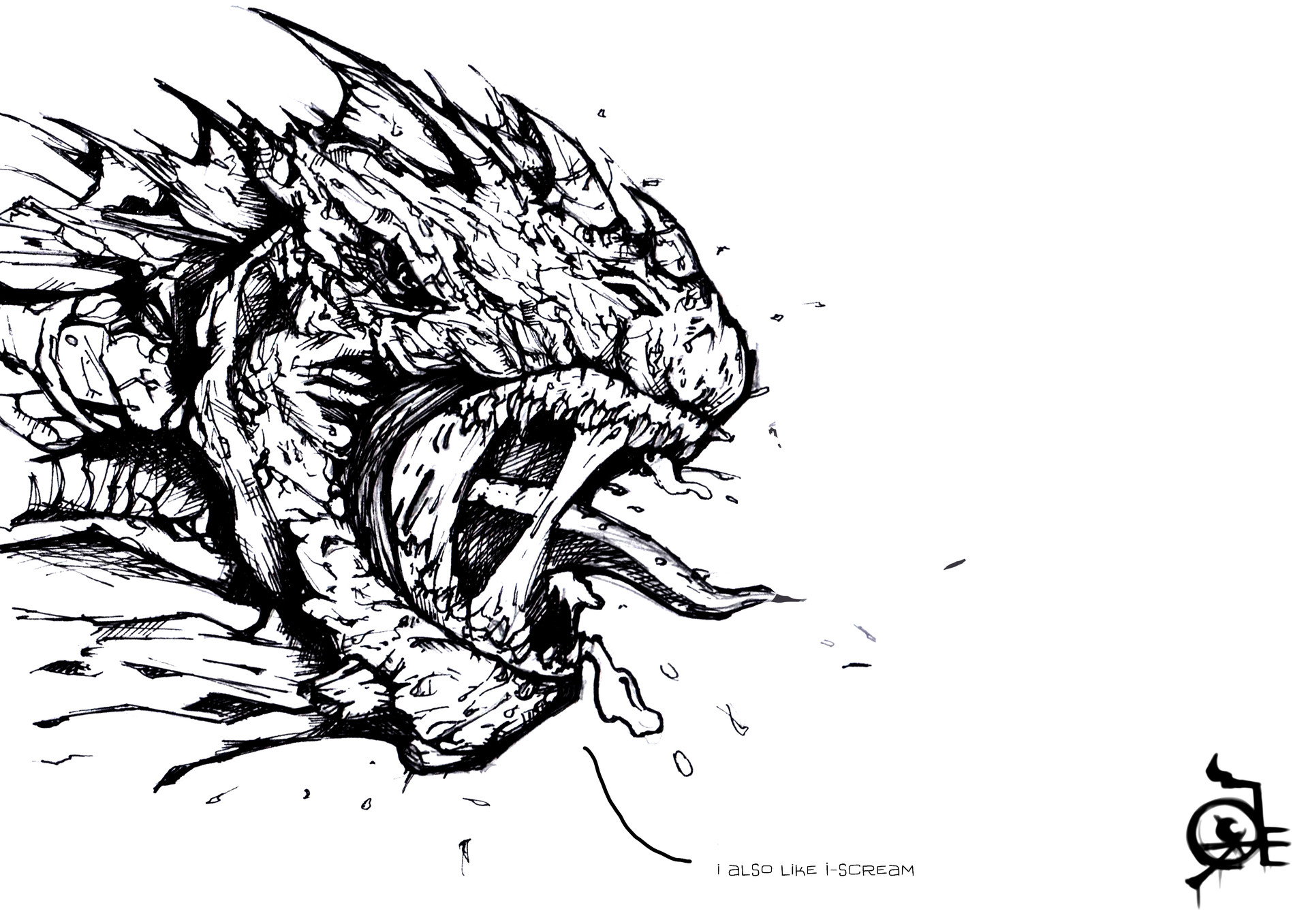 Black Rose Dragon Drawing Sketch Coloring Page