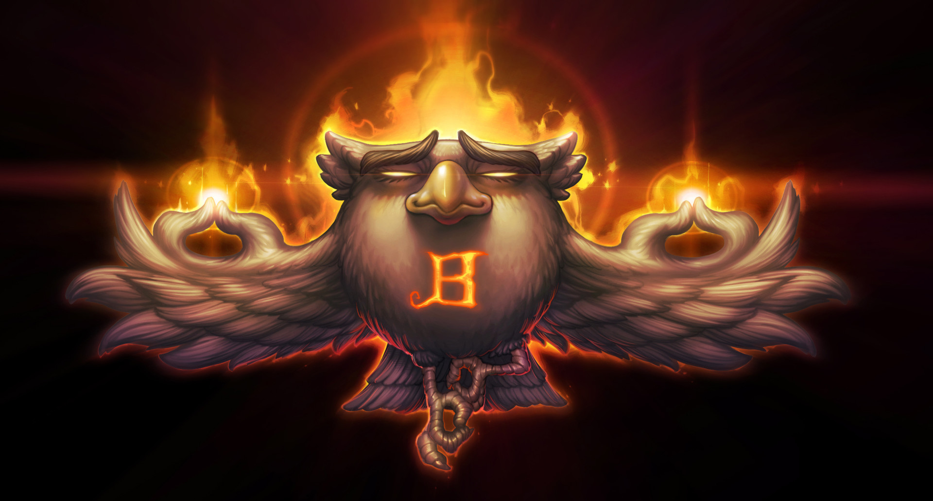 ArtStation - Burning owl