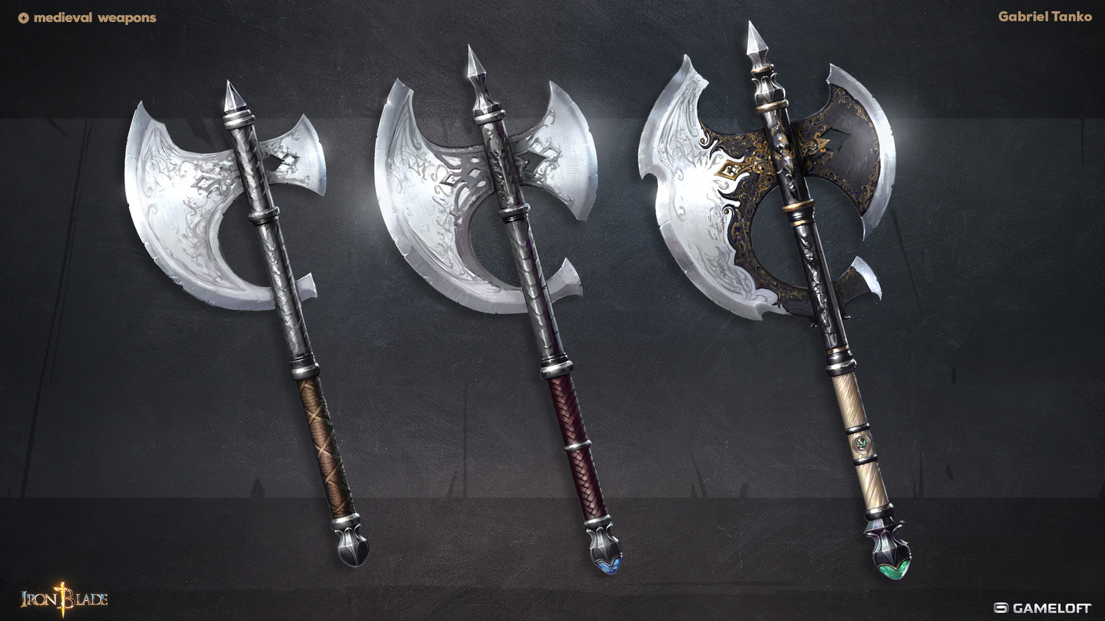 Gabriel Tanko - Iron Blade - Weapons and Armors
