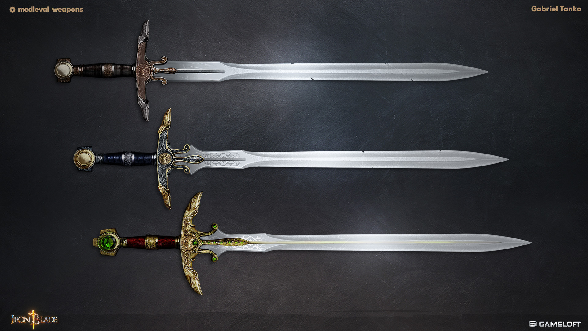 Gabriel Tanko - Iron Blade - Weapons and Armors