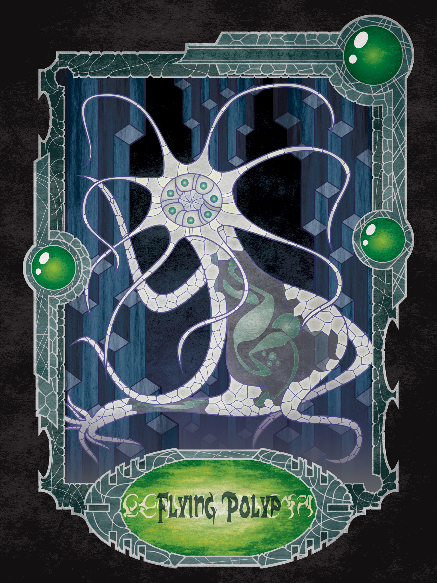 ArtStation - Lovecraftian bestiary for kids: Flying Polyp