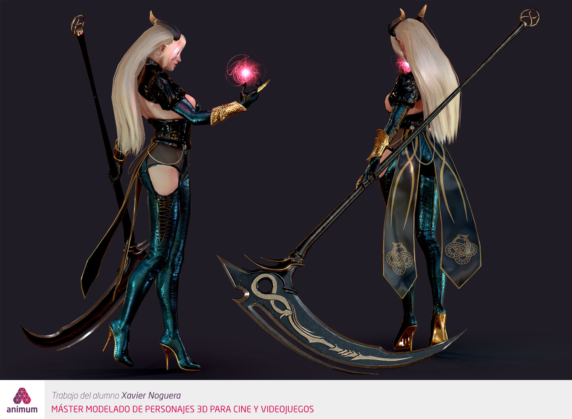 Animum Creativity Advanced School Hechicera Modelado De Personaje