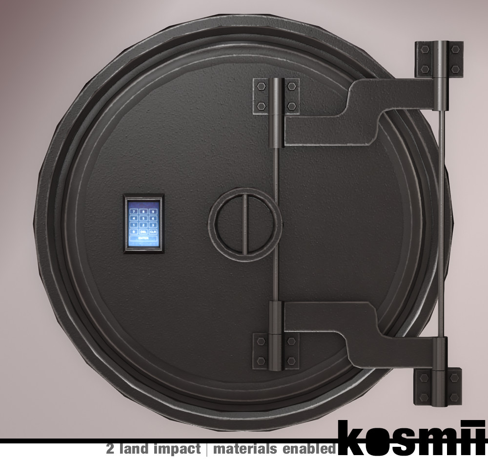 Dylan Bruno - Low Poly Safe Vault Door