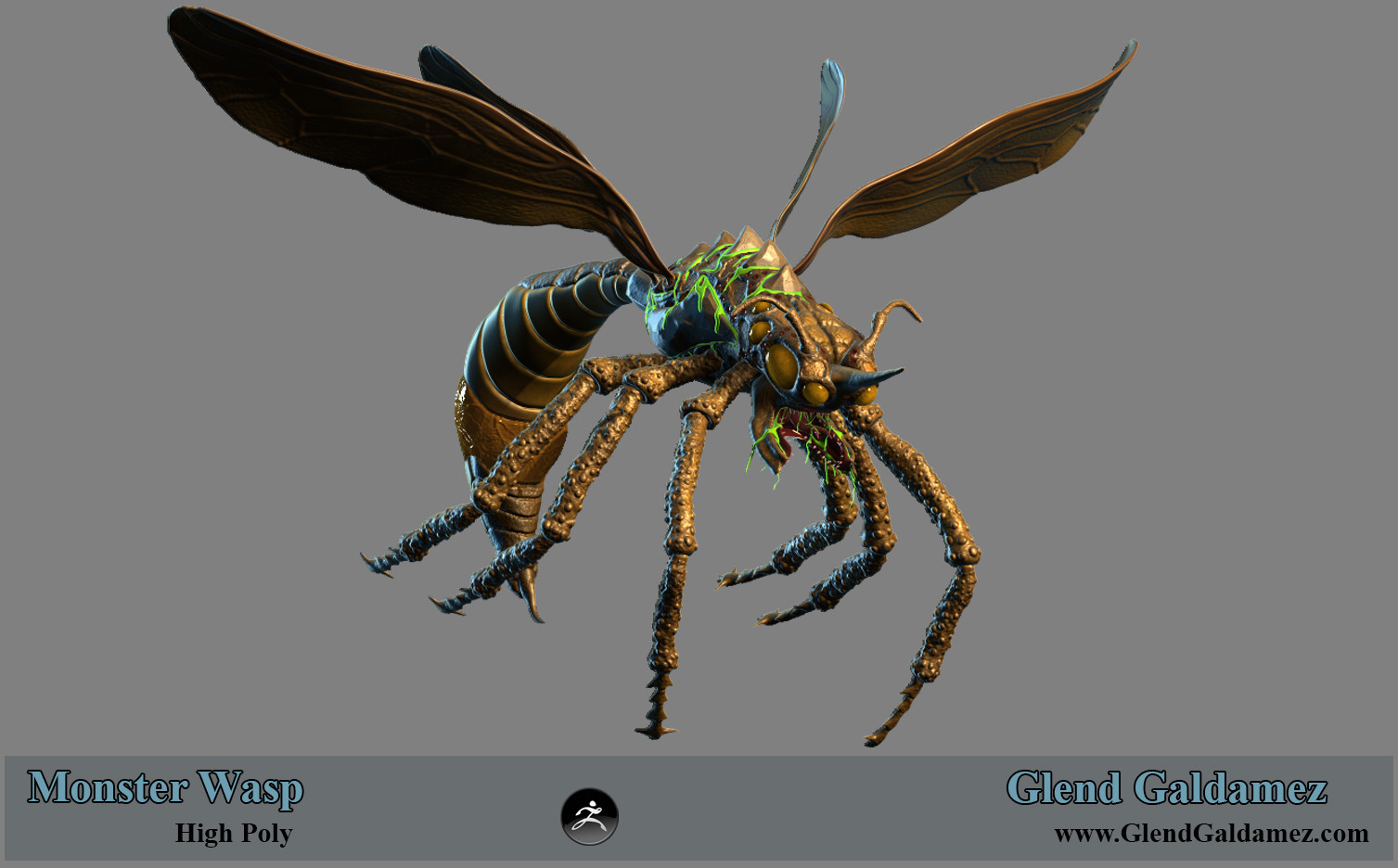 ArtStation - Monster Wasp, Glend Galdamez