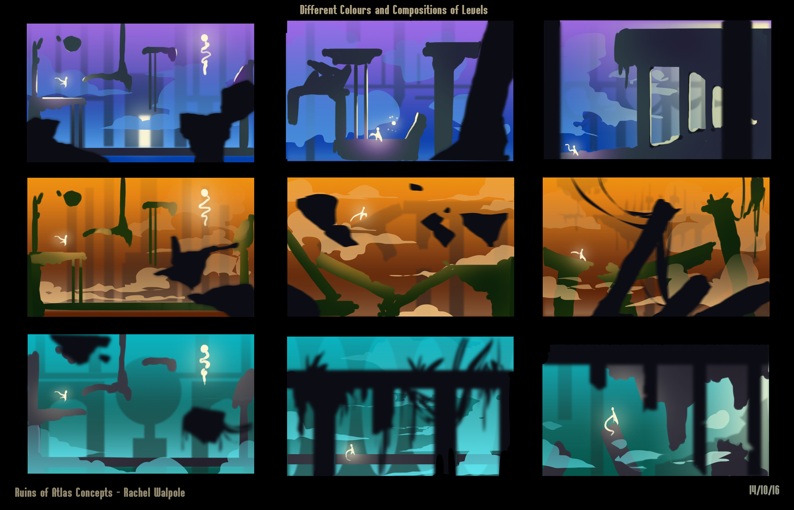 Rachel Walpole - Ruins of Atlas Concept Work