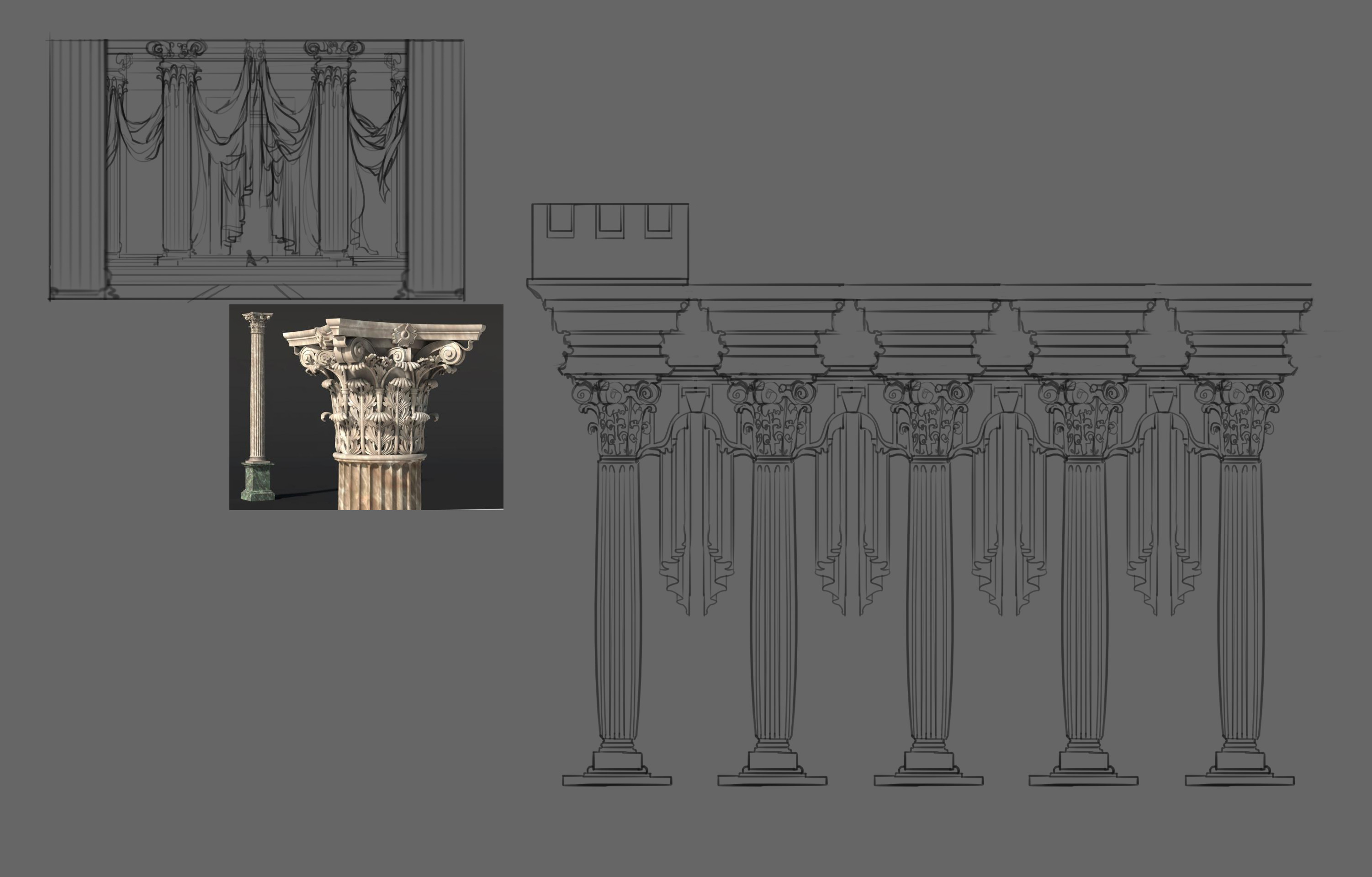 Rachel Walpole - Ruins of Atlas Concept Work