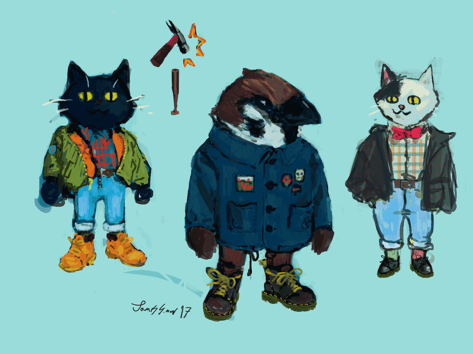 ArtStation - Post punk animals