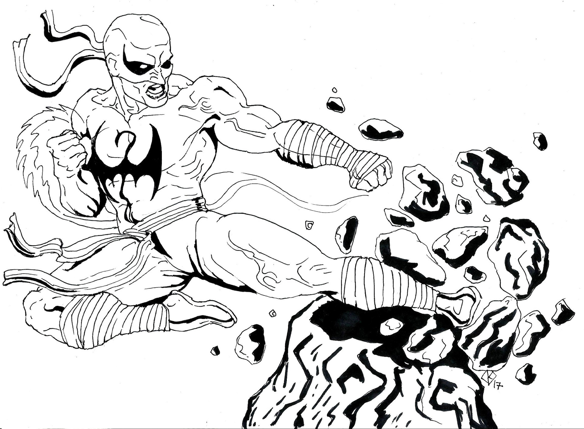 iron fist coloring book