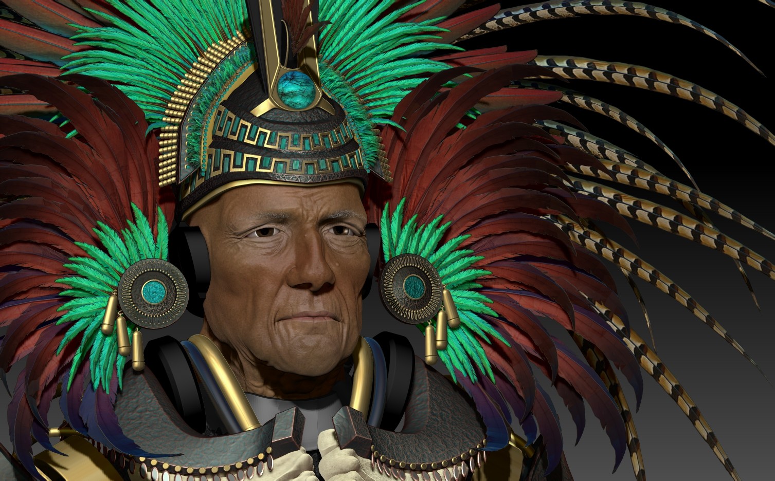 Sarah Broussard - Old Aztec Man