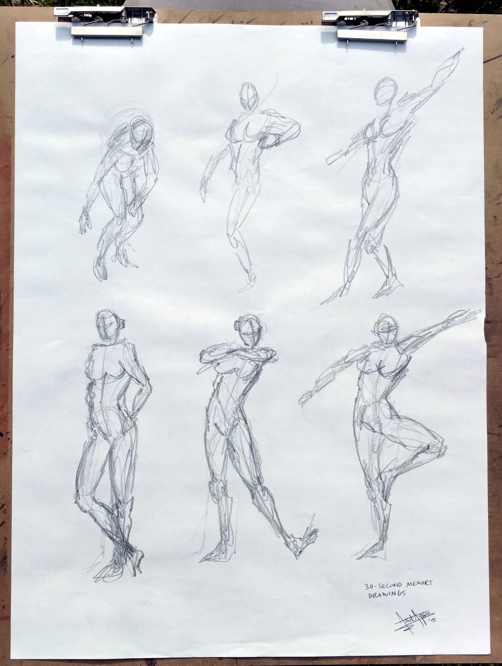 human figures for memory drawing