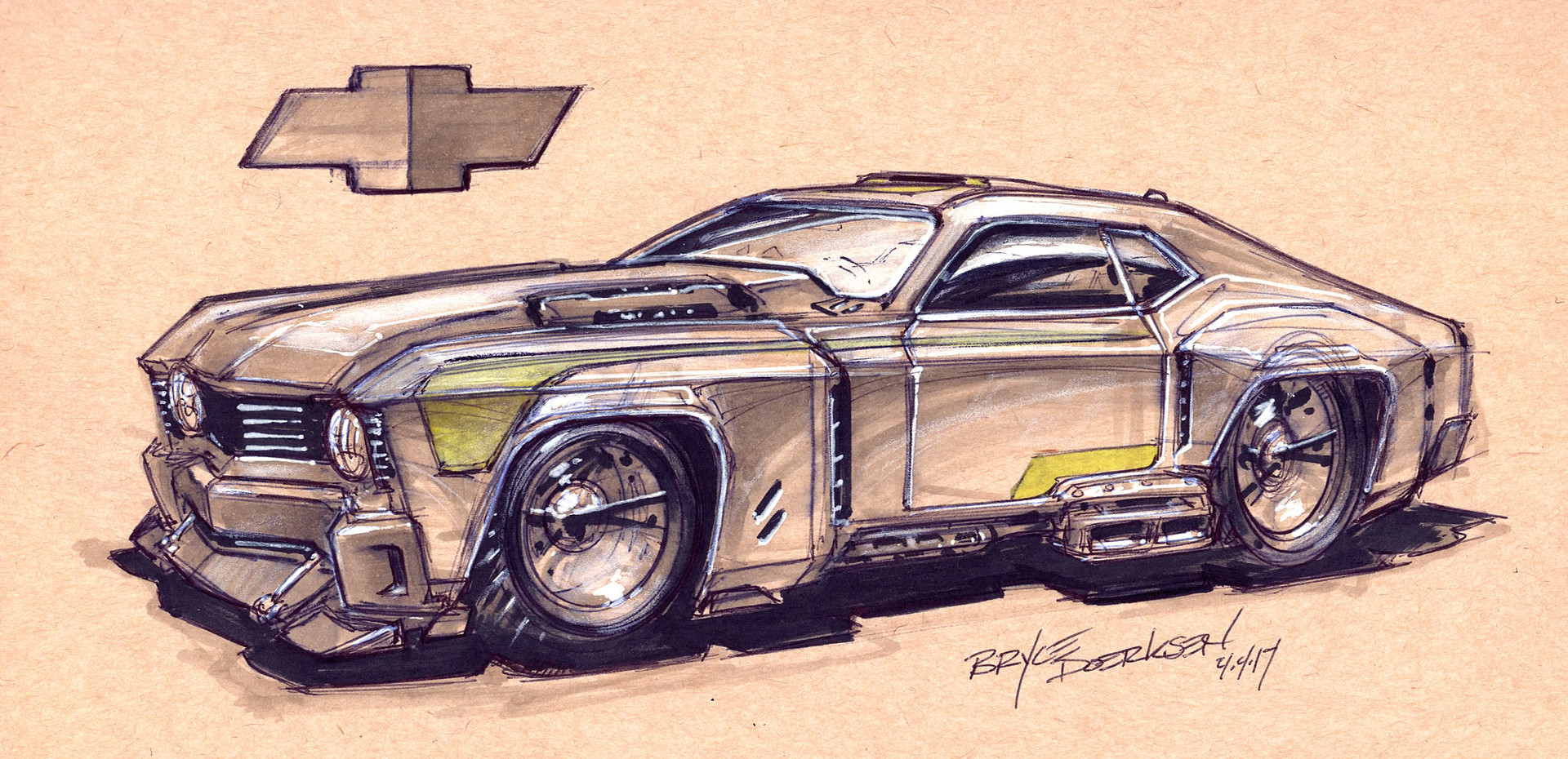 Custom Car Drawings