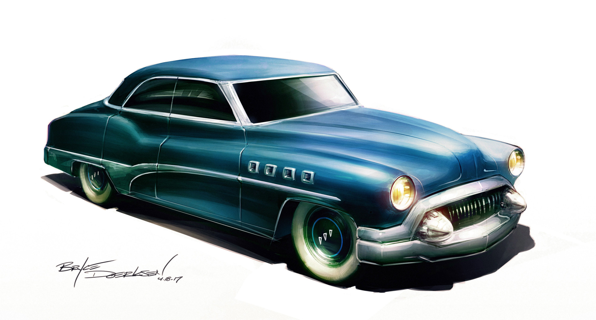 ArtStation - 1948 Buick Custom