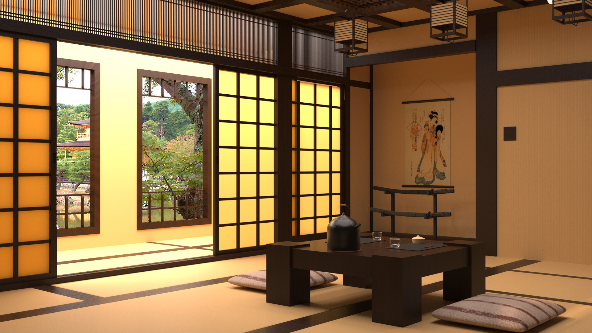 ArtStation - Classic Japanese Room