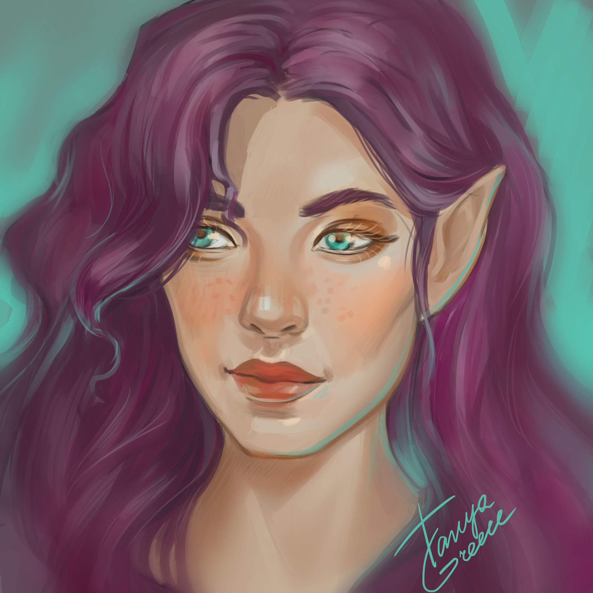 ArtStation - Speedpainting portrait | Elf