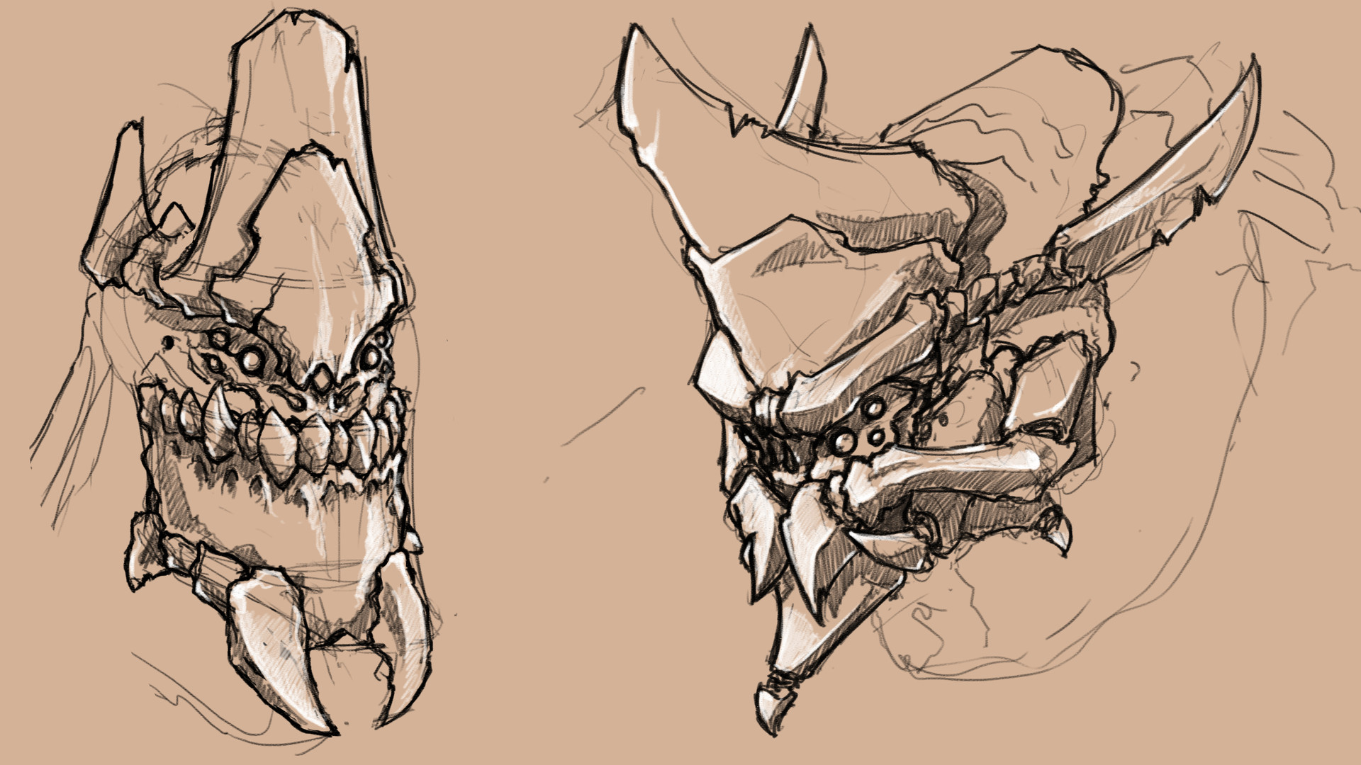 ArtStation - boss's head research