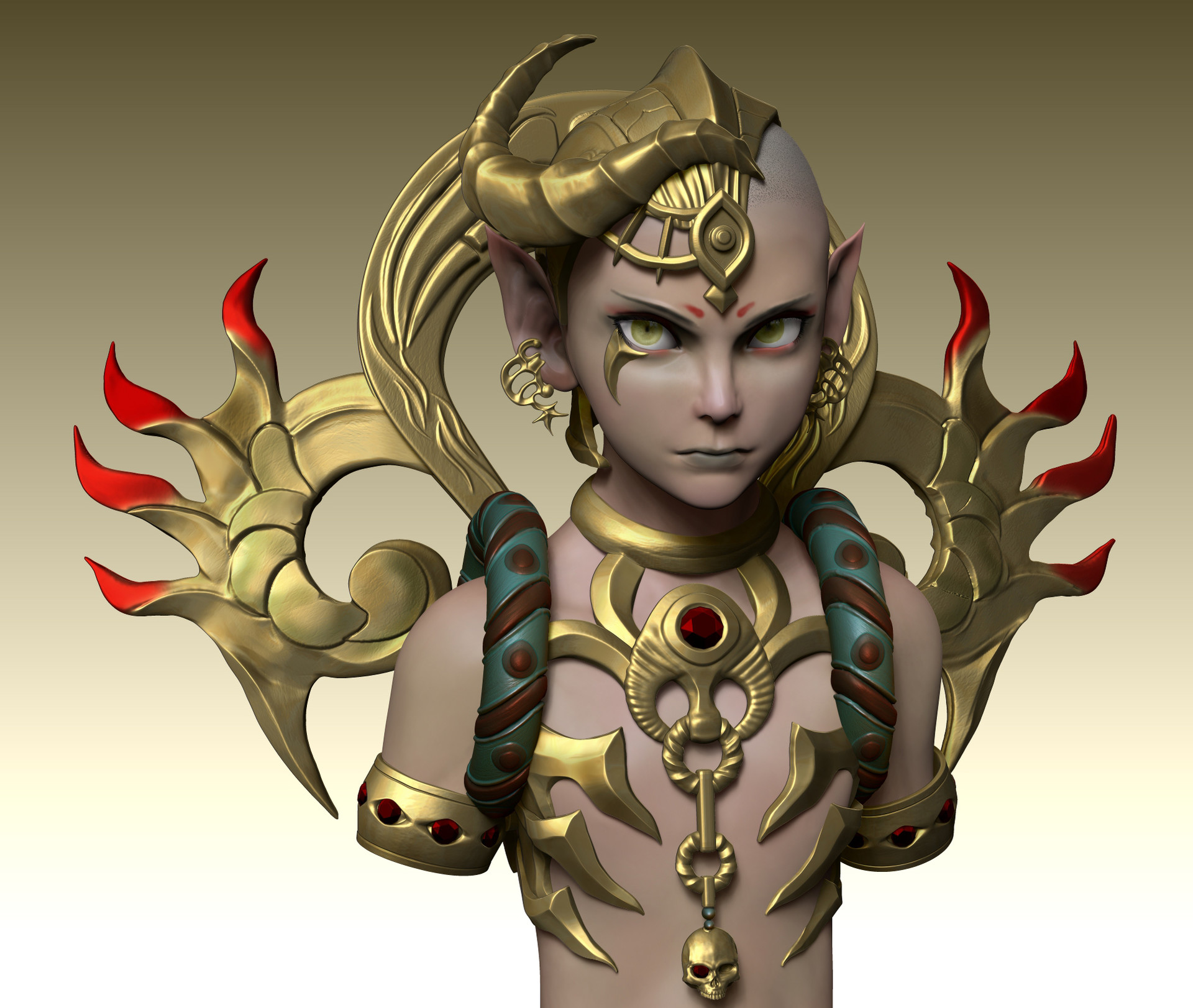 ArtStation - Golden Armor