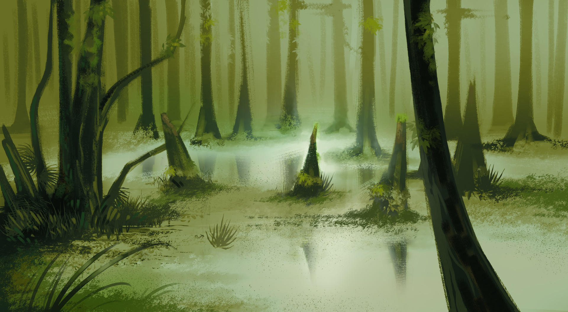 ArtStation - Swamp Enviroment