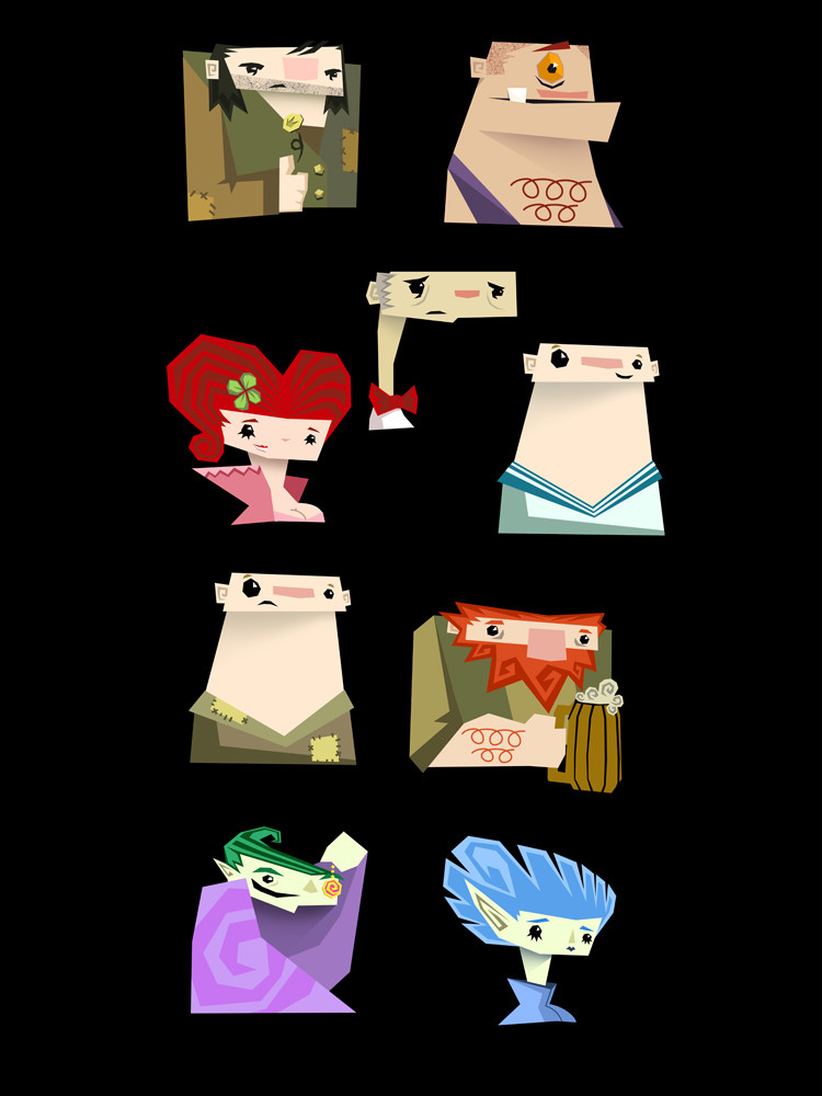 ArtStation - flat style characters