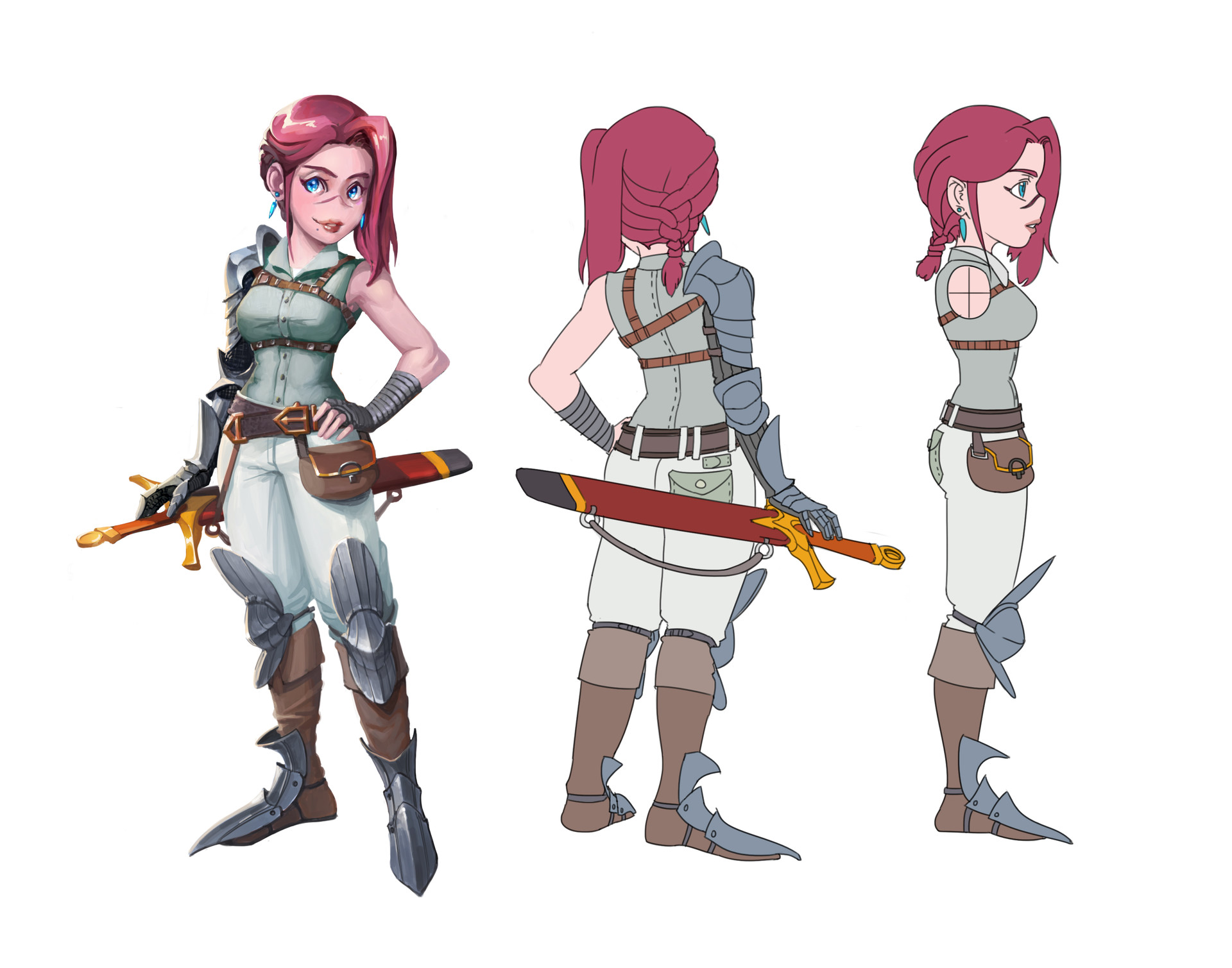 ArtStation - sword girl