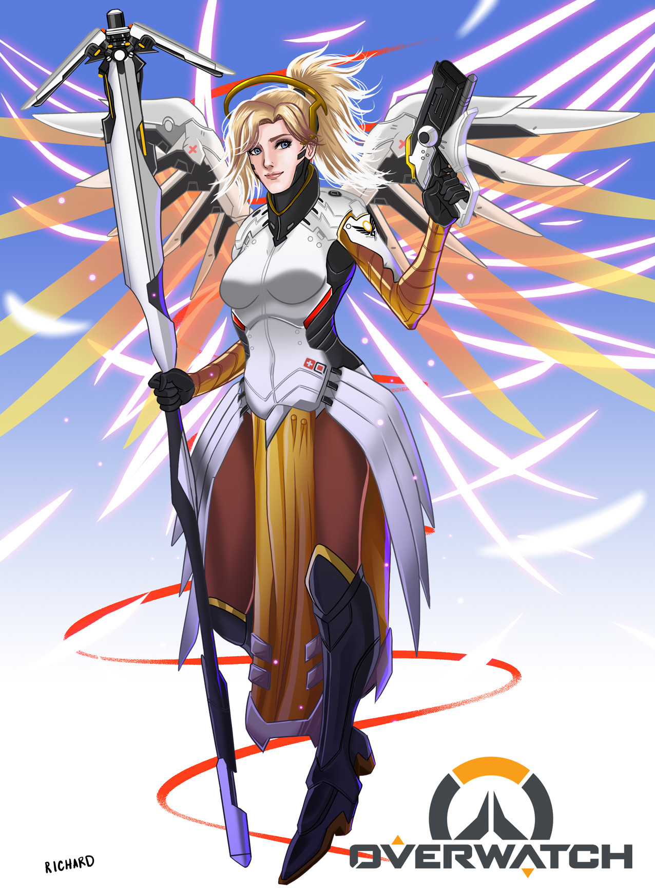 Richard Baron Reyes - Mercy / Overwatch Fan Art