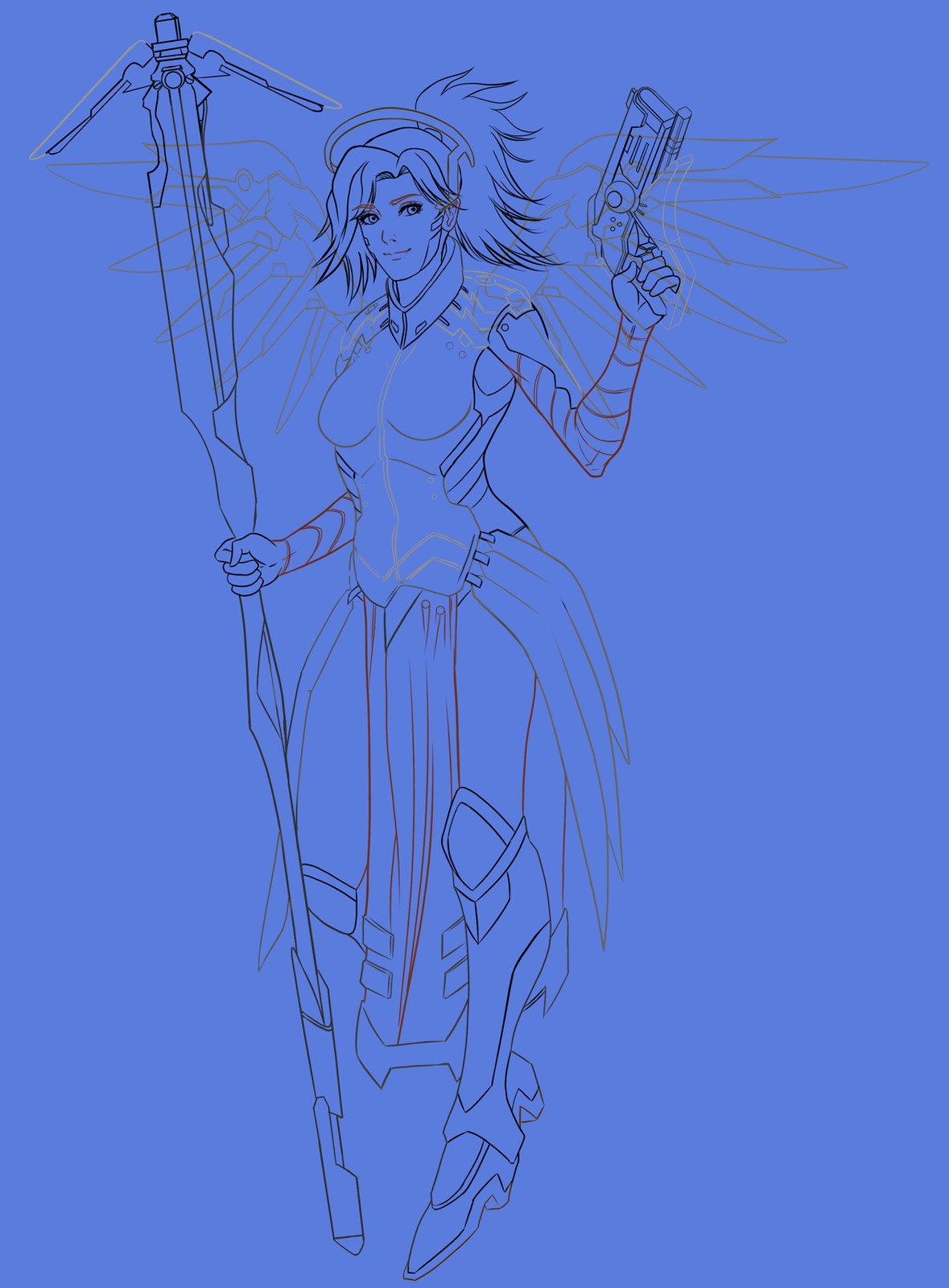 Richard Baron Reyes - Mercy / Overwatch Fan Art