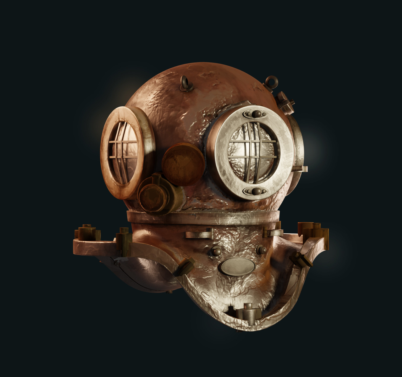 ArtStation - Diving helmet