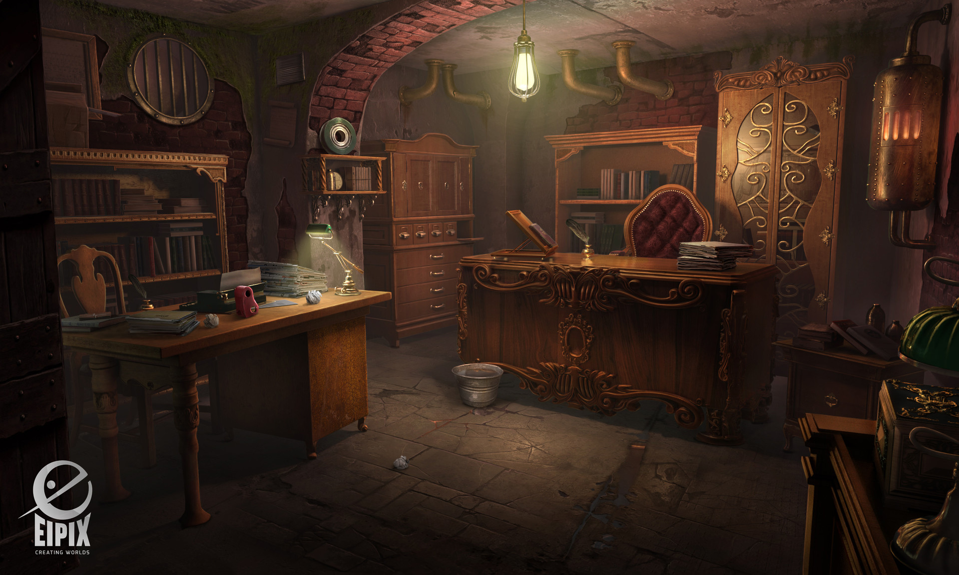 ArtStation - Wardens office scene (Vermillion Watch: Moorgate Accord)