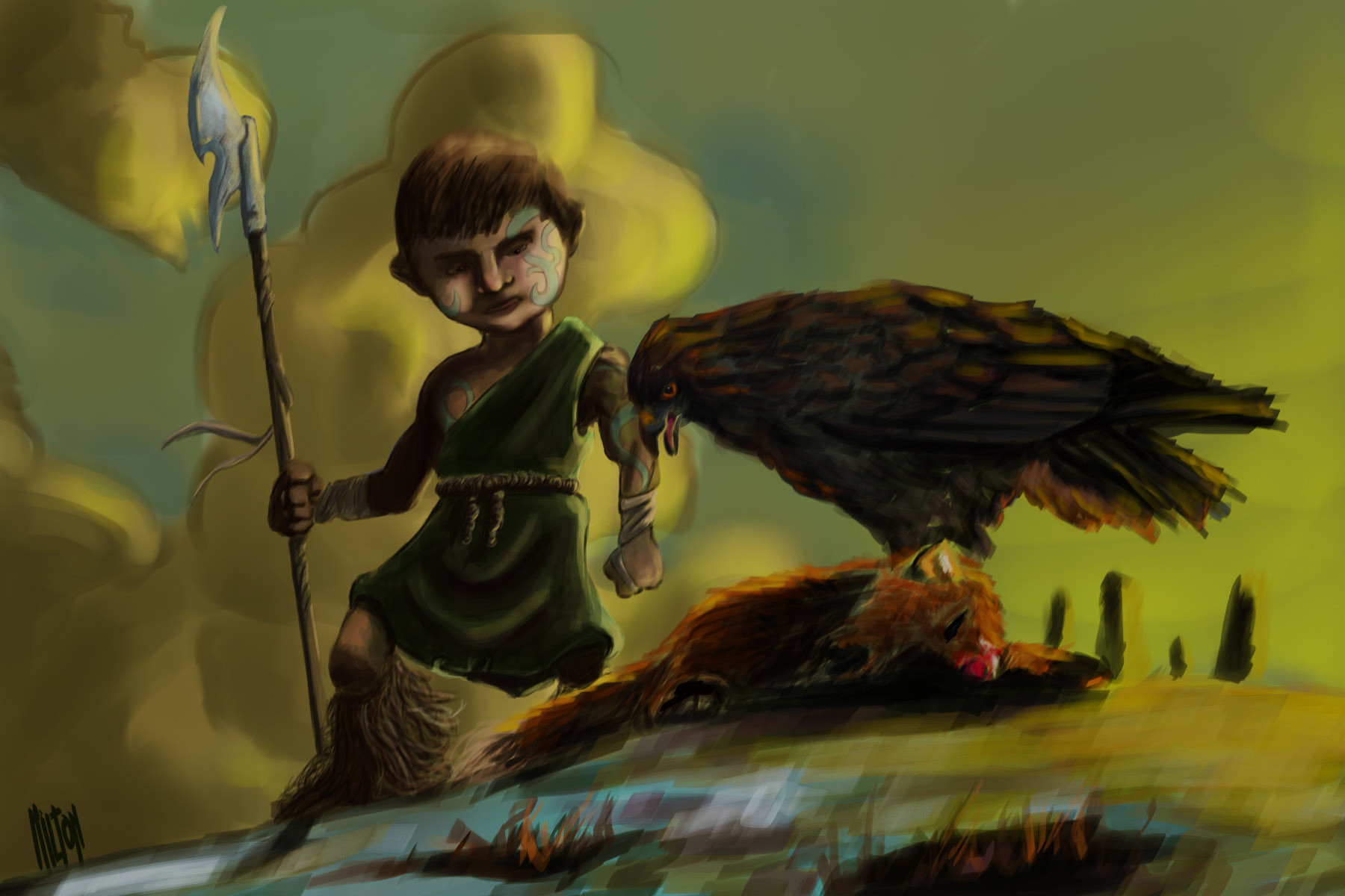 ArtStation - druid boy