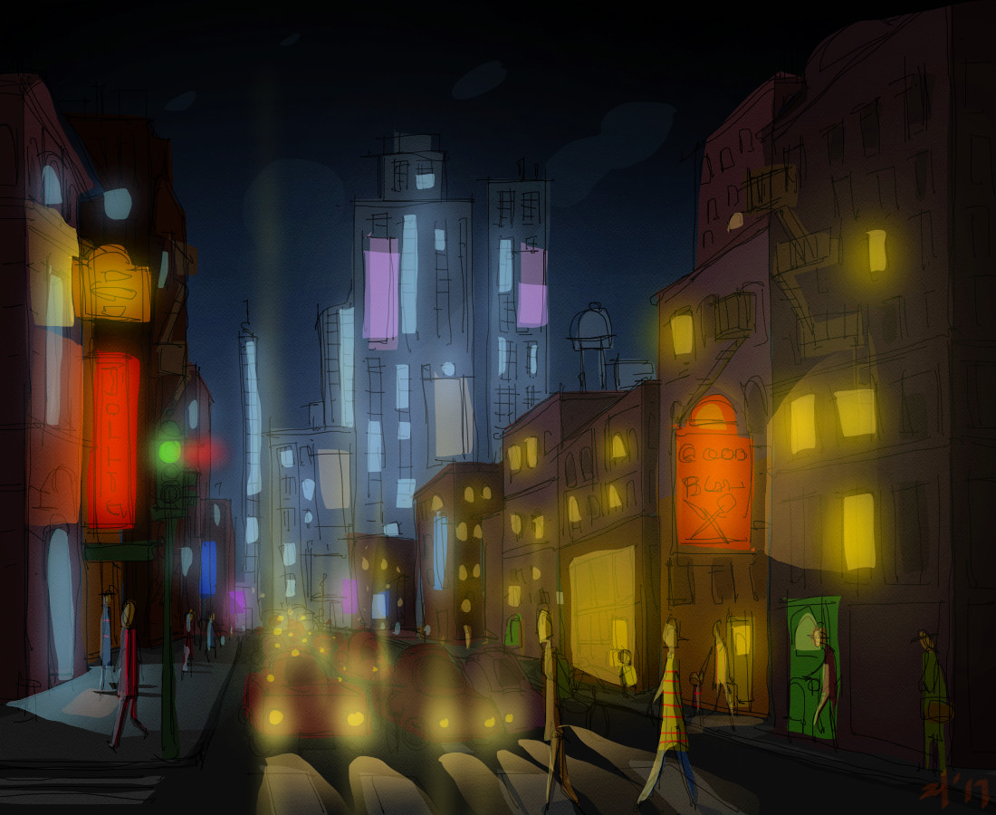 ArtStation - City lights