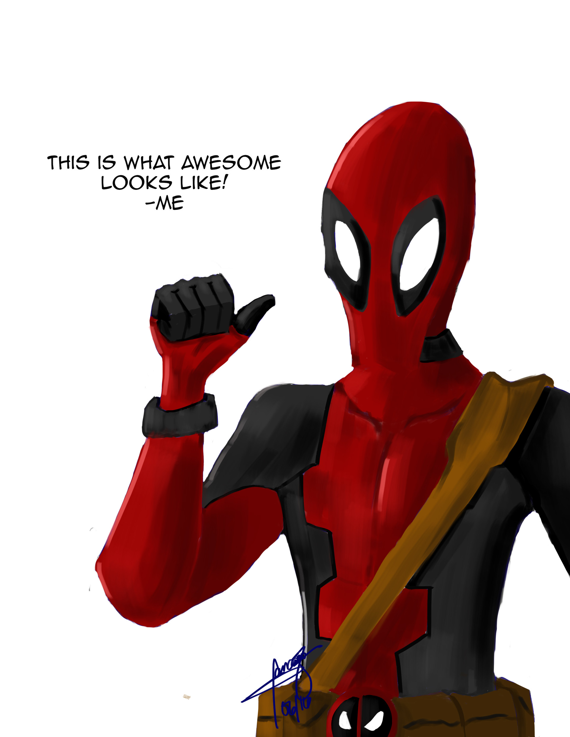 ArtStation - Deadpool Practice Paint