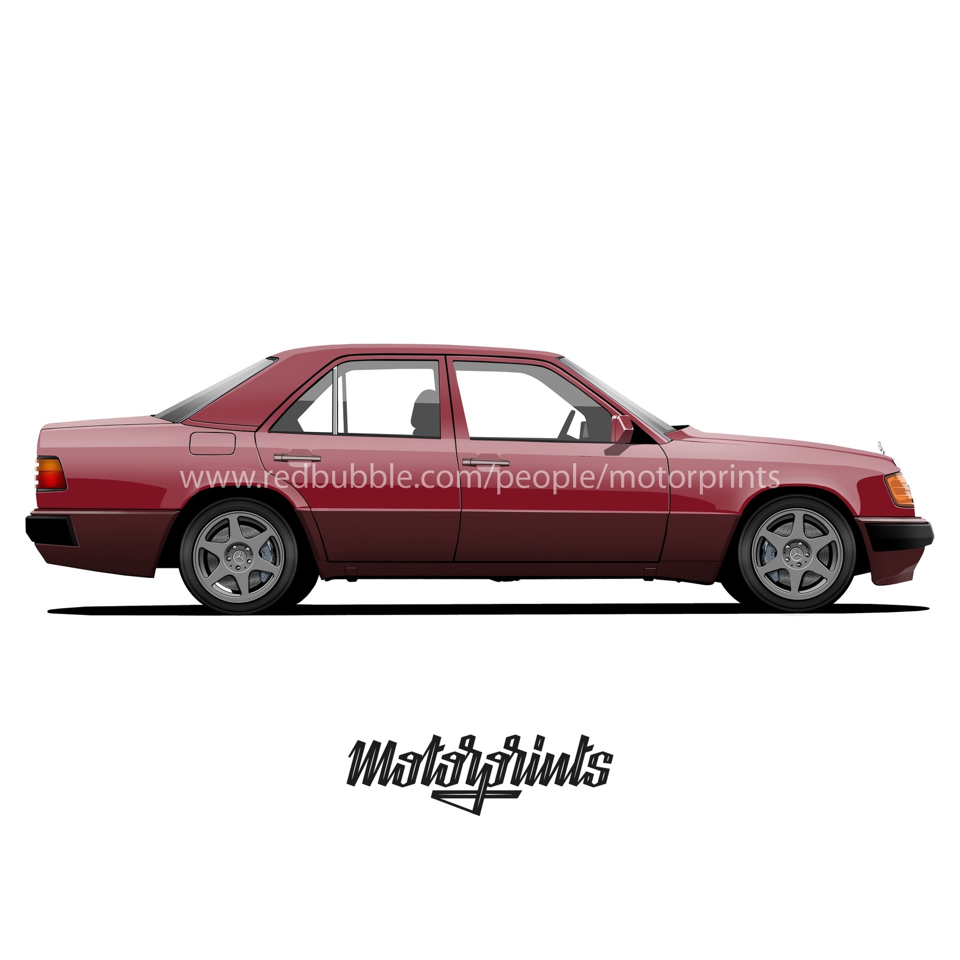 Motor Prints - Mercedes-Benz 500E (W124)