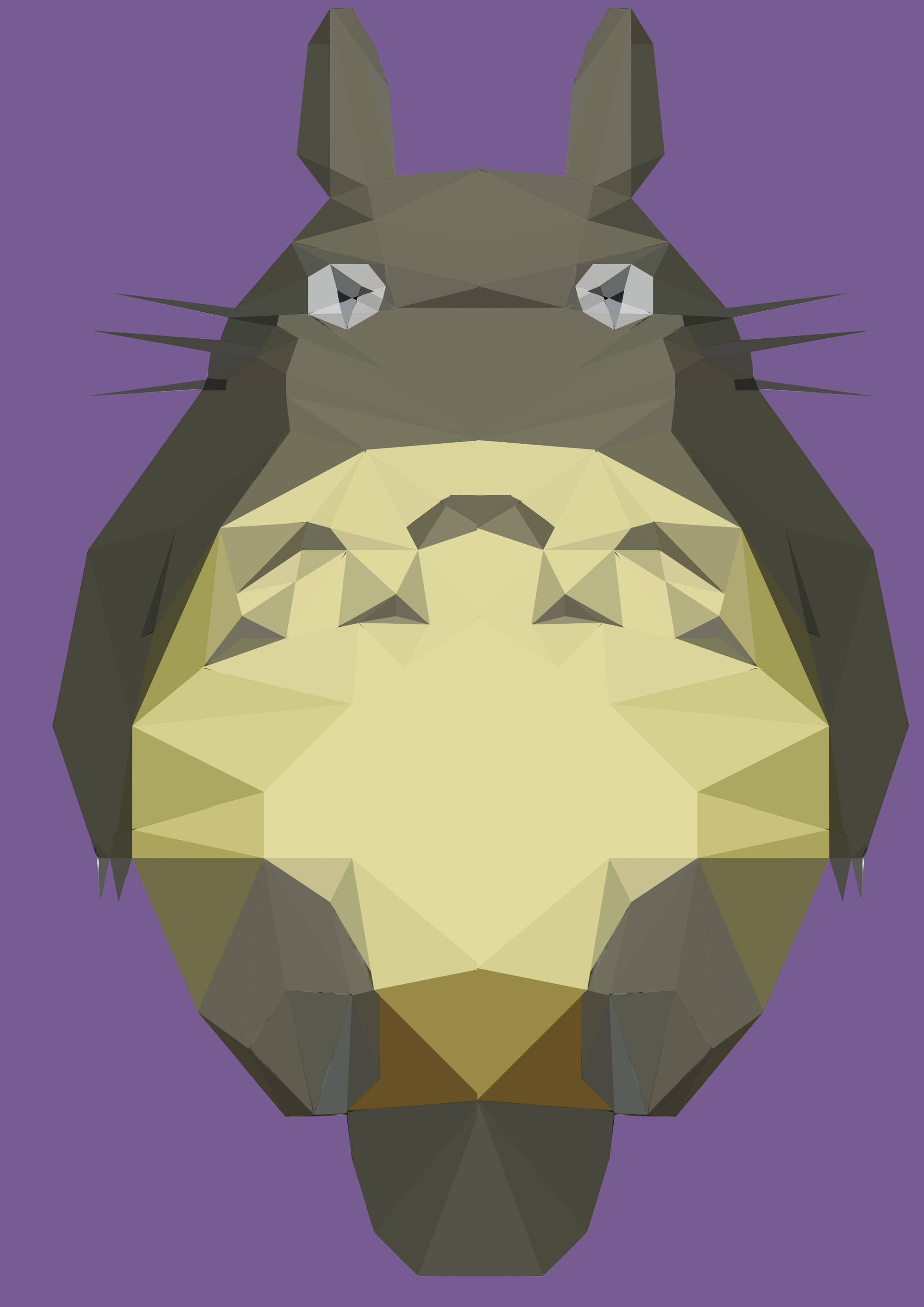 ArtStation - Totoro Low Poly and VHS