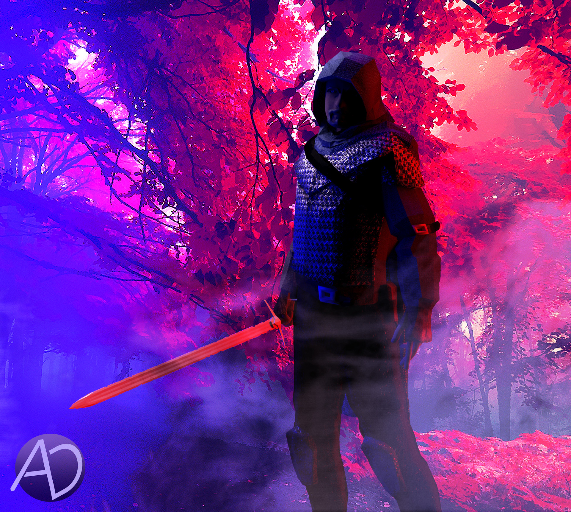 ArtStation - Swordsman - For Gaming w/ PBR Textures