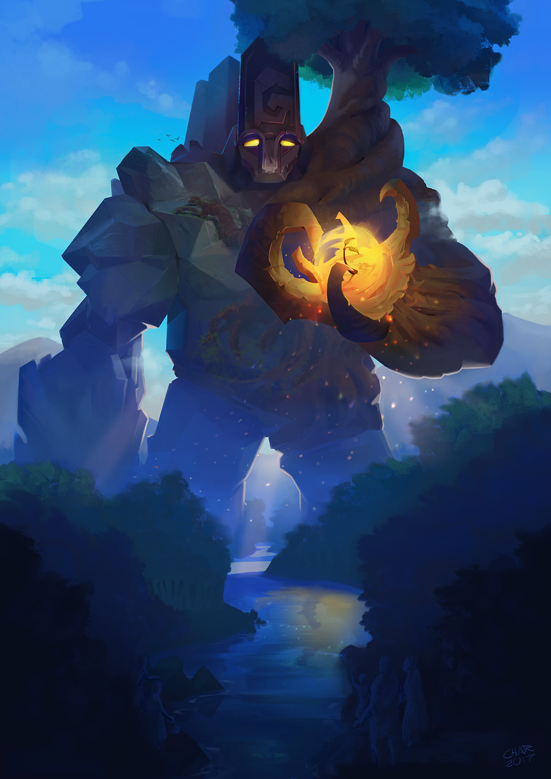 ArtStation - Selrahc - The Keeper of Oak and Rock