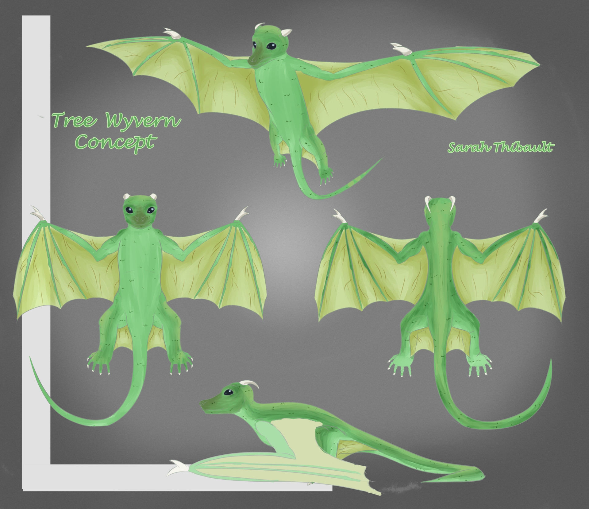 ArtStation - Tree Wyvern - Concept and Sculpt
